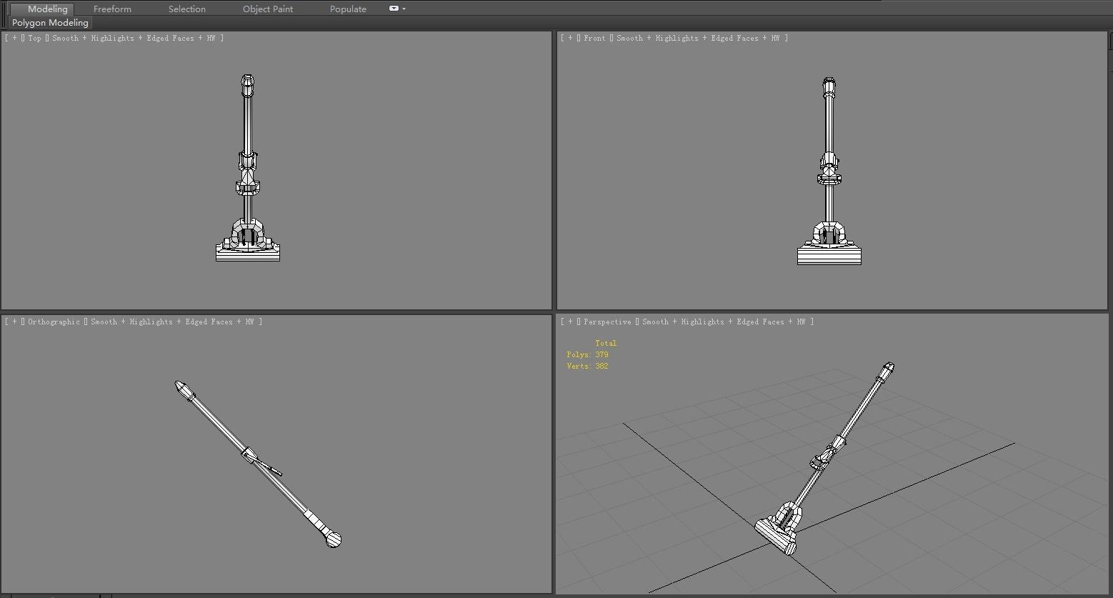3D model Cartoon mop VR / AR / low-poly | CGTrader