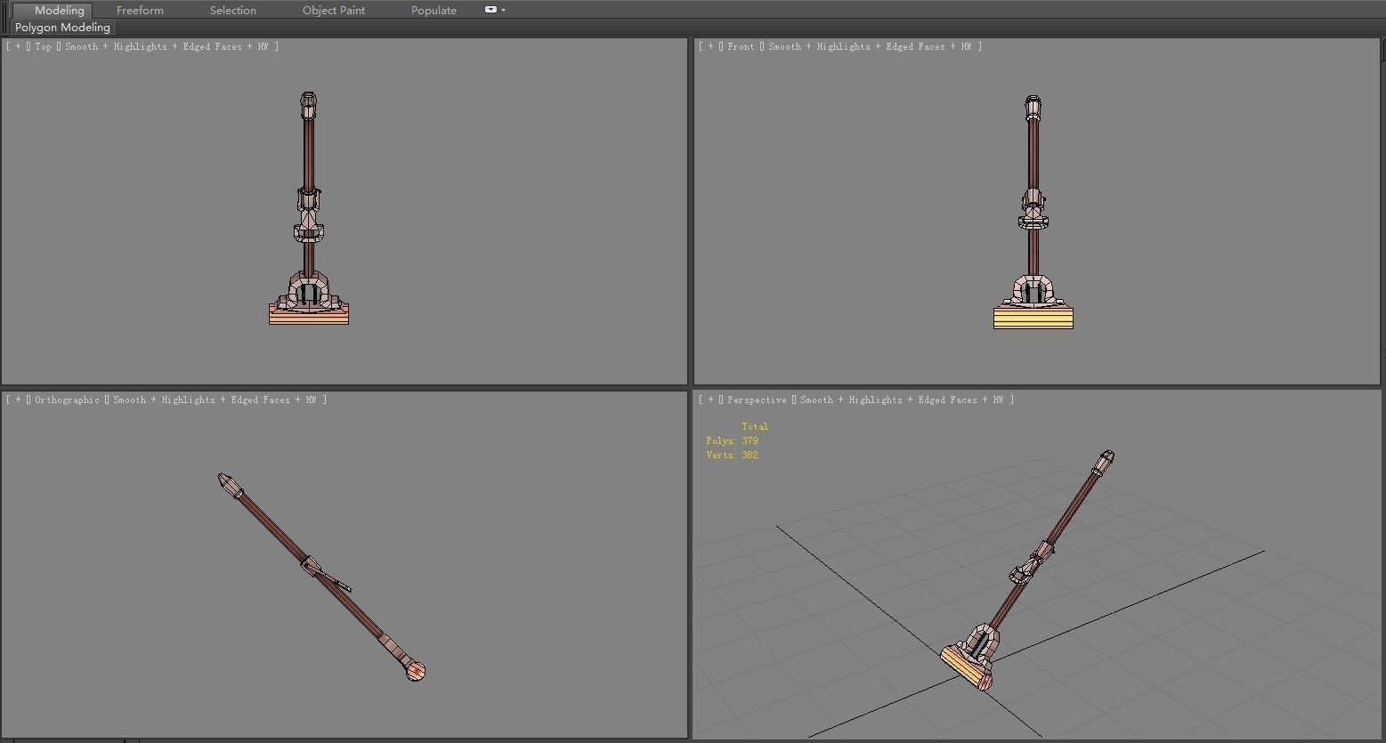 3D model Cartoon mop VR / AR / low-poly | CGTrader