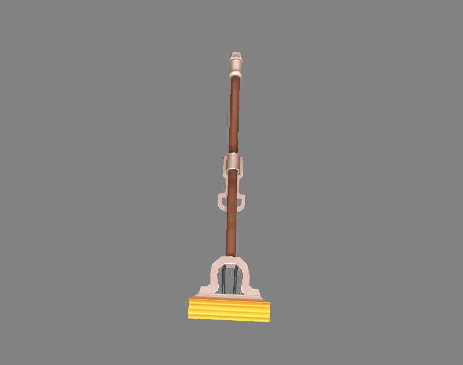 3D model Cartoon mop VR / AR / low-poly | CGTrader
