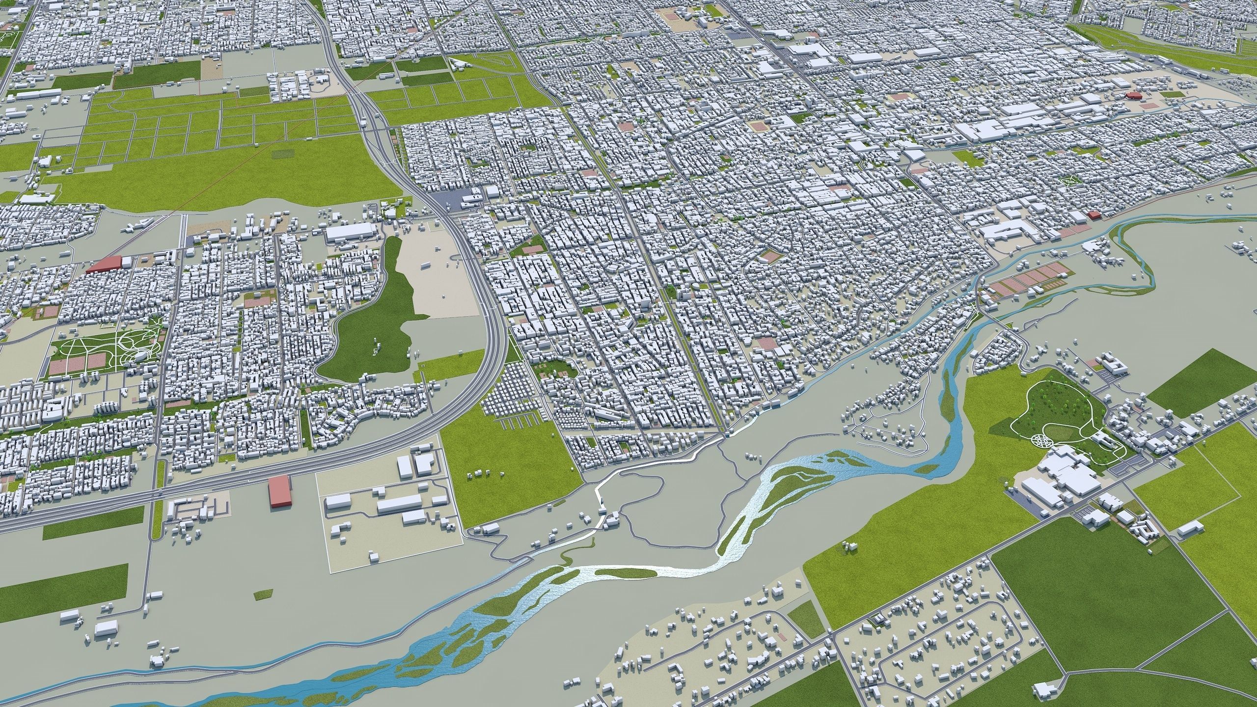 3D model Santiago Chile VR / AR / low-poly | CGTrader