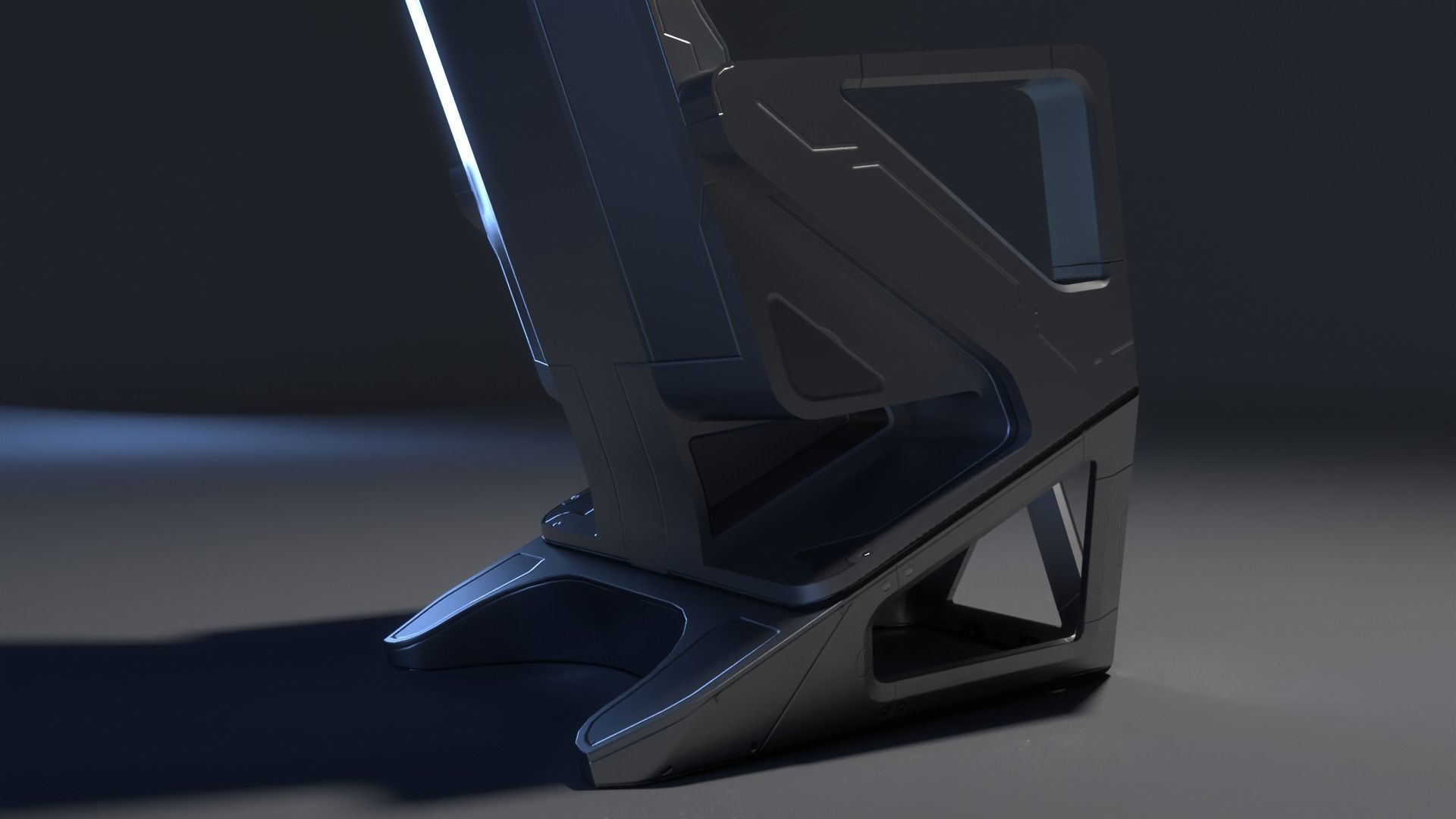 3D model Cyberchair VR / AR / low-poly | CGTrader