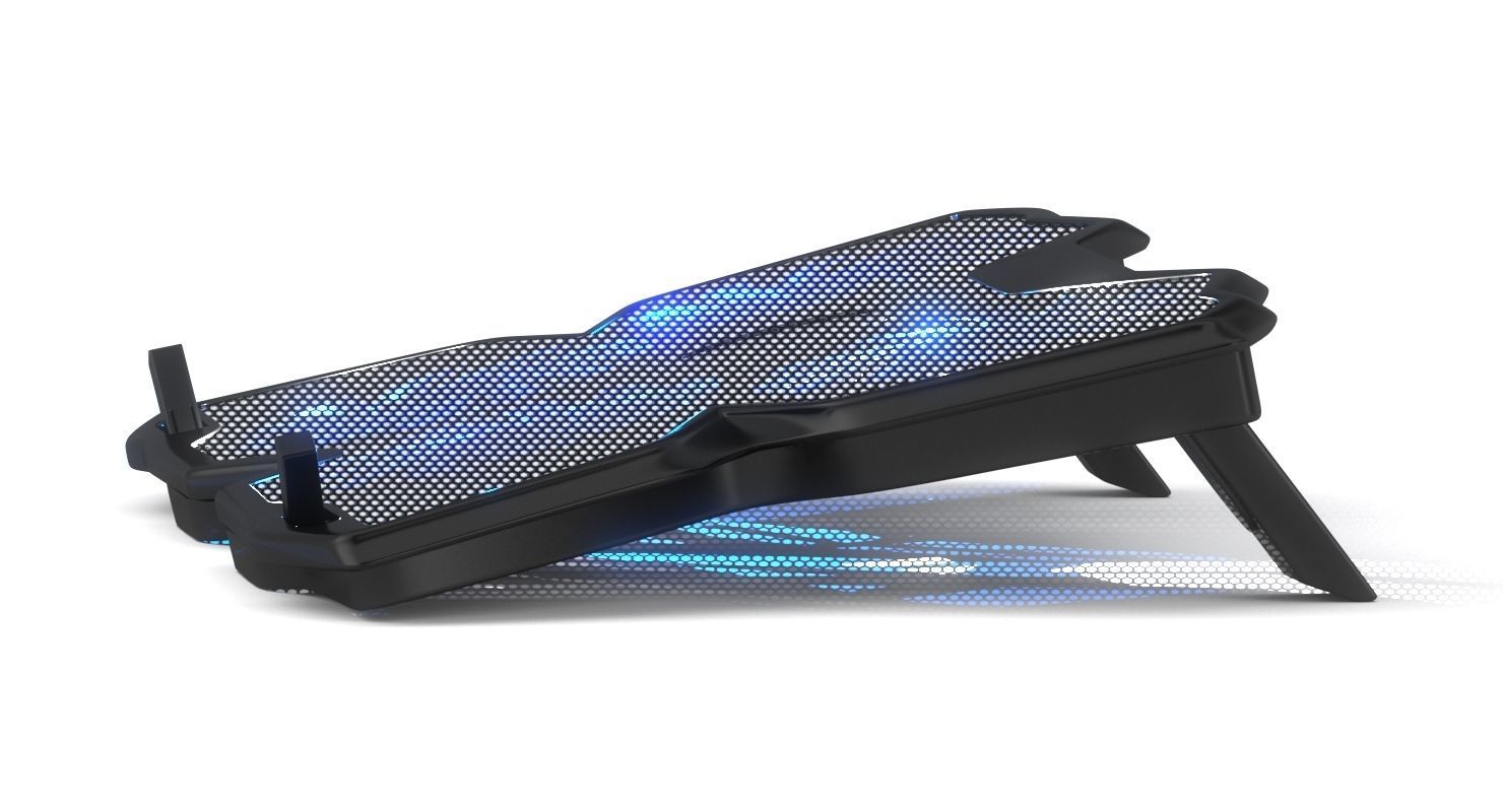 3D model Cooling Pad for Laptops with Four Fans VR / AR / low-poly ...