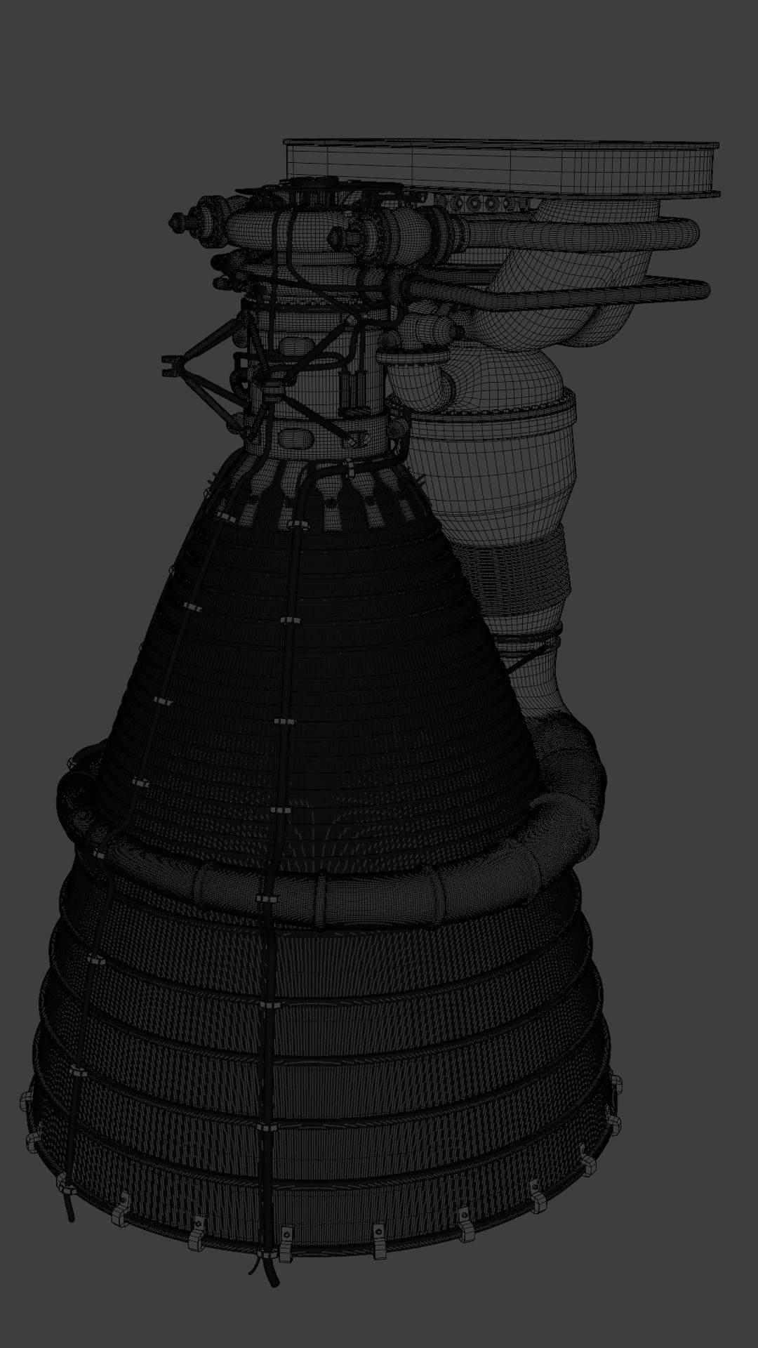 F-1 rocket engine 3D model | CGTrader
