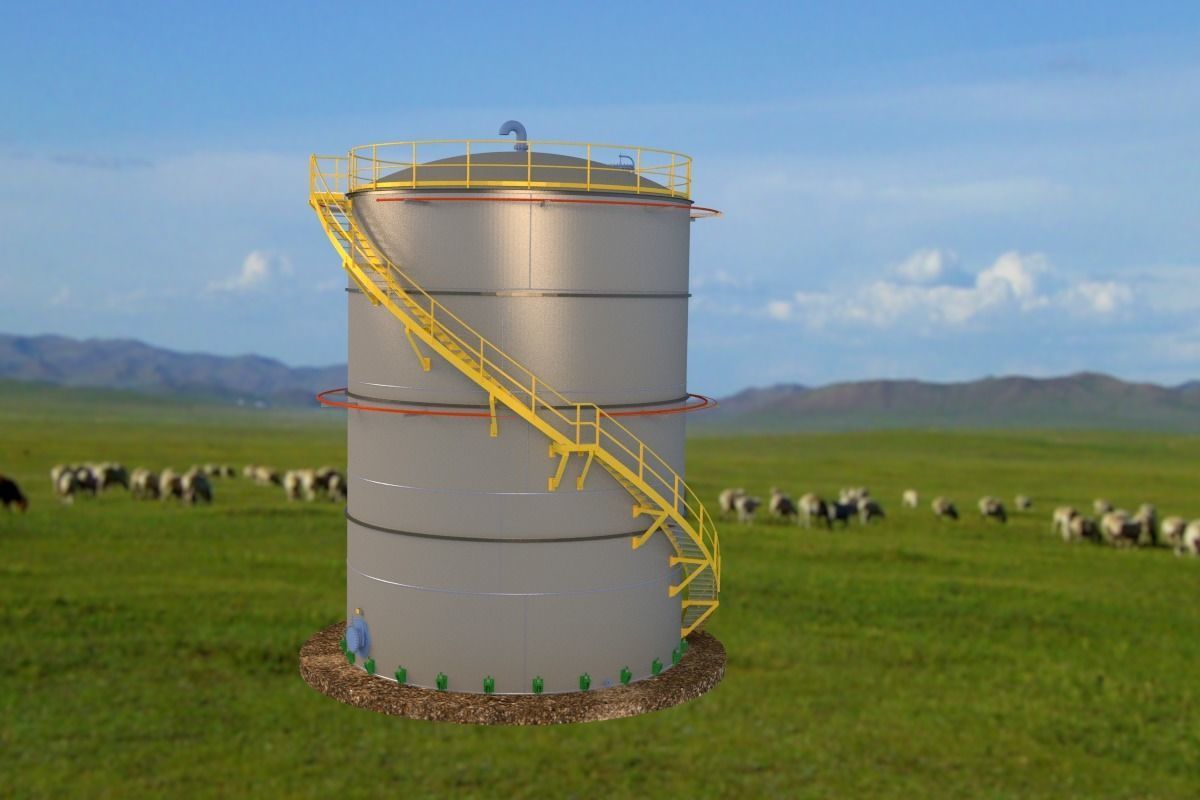 Tank chemical free 3D model | CGTrader