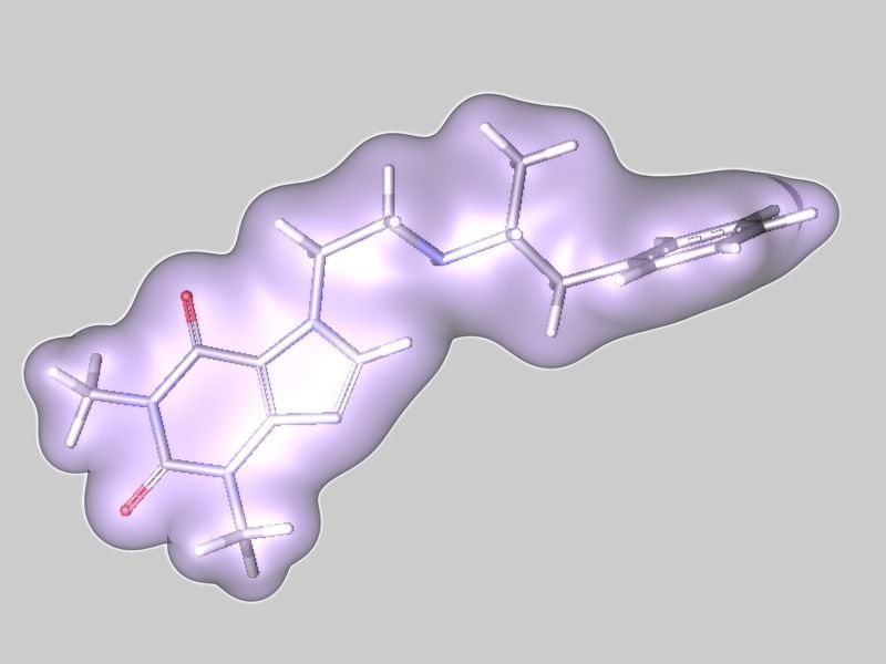 Fenethylline molecule 3D model | CGTrader