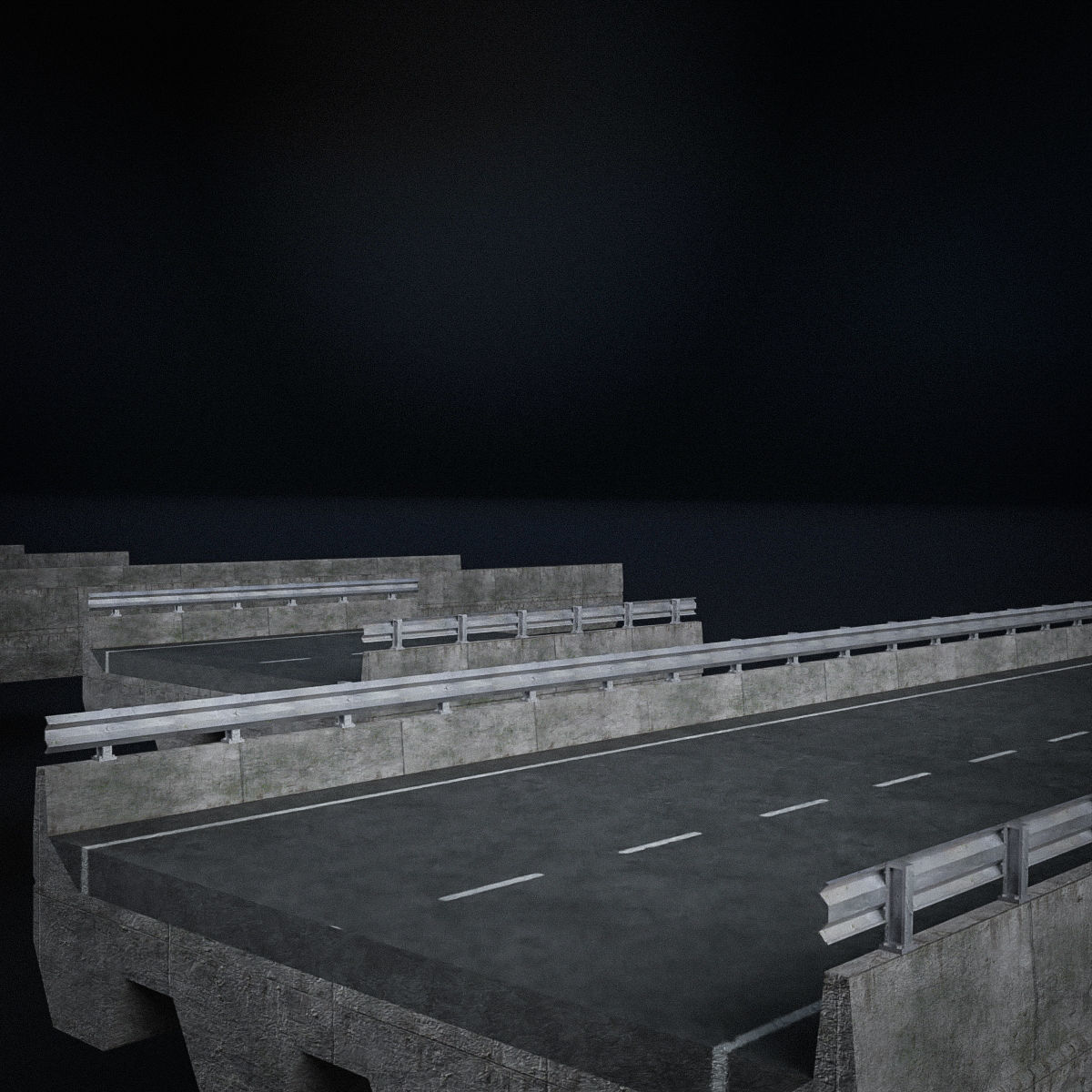 3D model HIGHWAY AND ROAD SET ESSENTIAL PACK VR / AR / low-poly | CGTrader