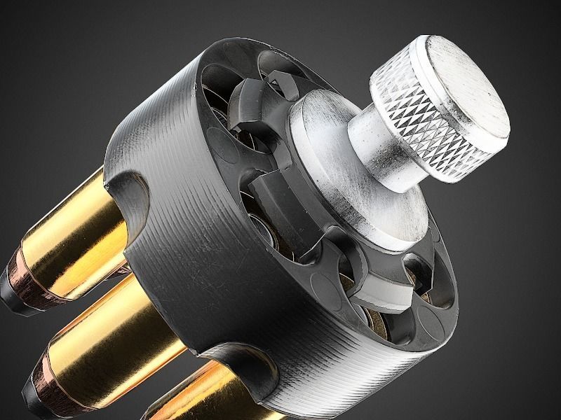 3D model Revolver Speedloader - Realtime render - 3D VR AR game ready ...