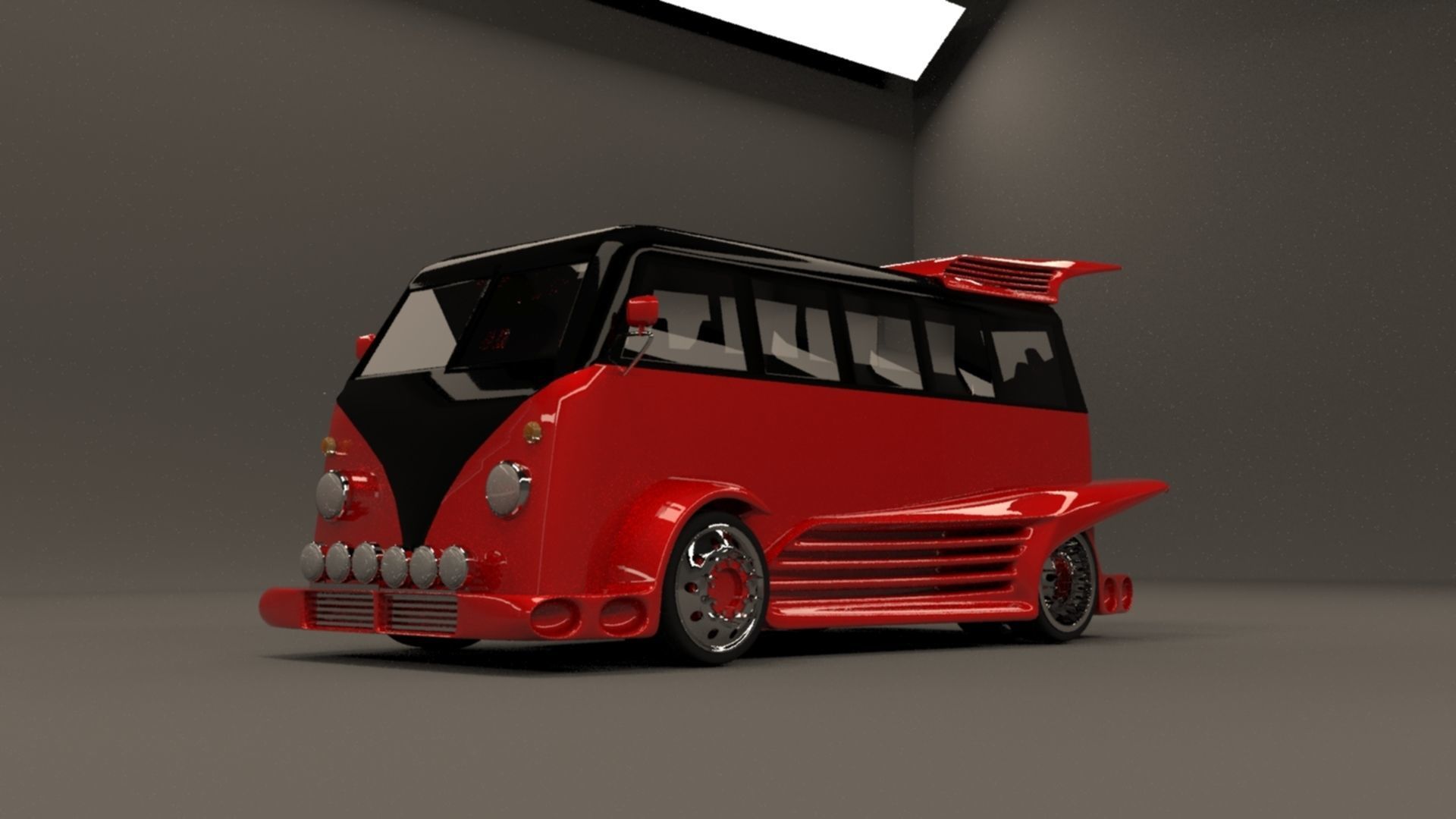 minibus stl vw bus 3D model 3D printable | CGTrader