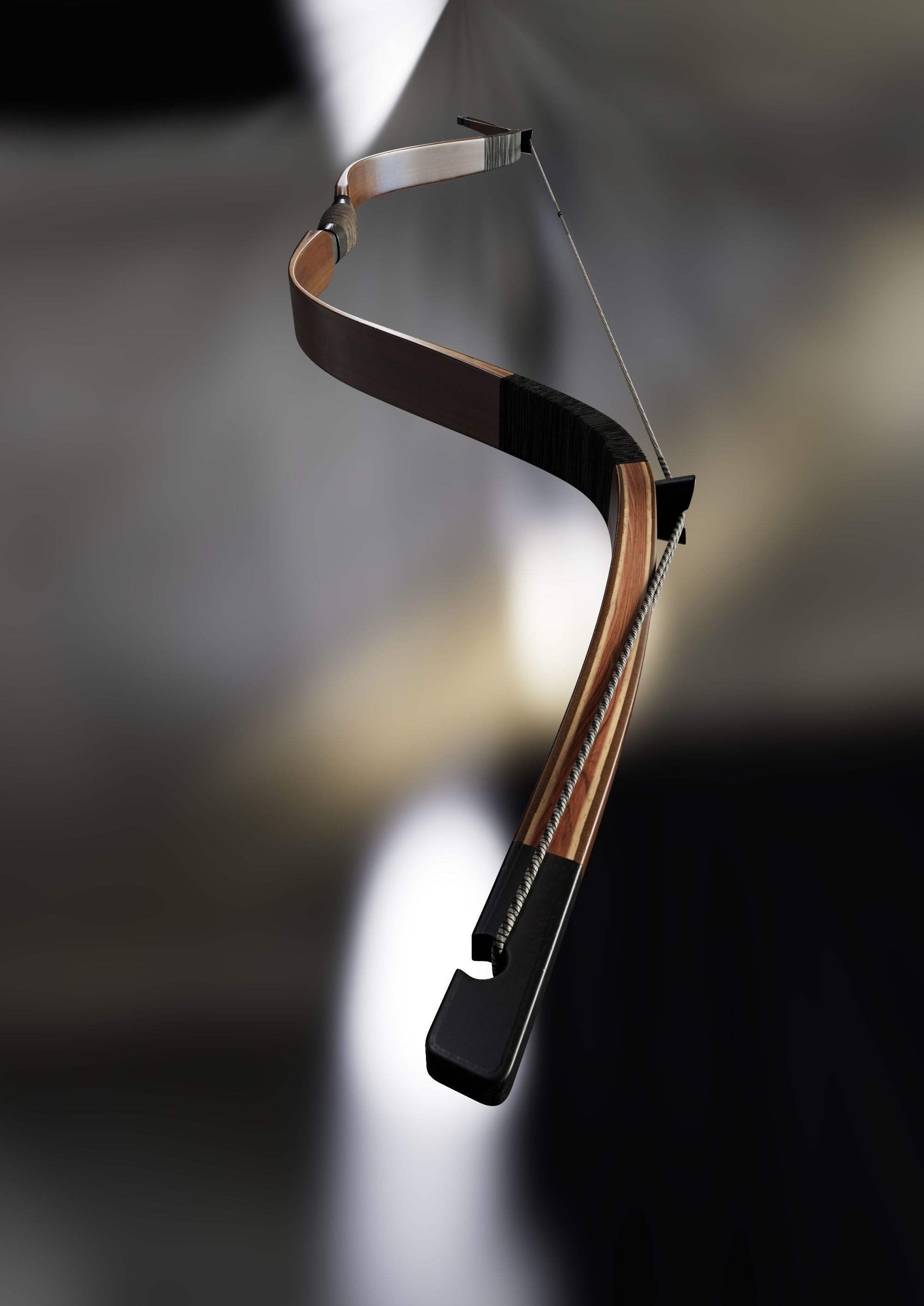 Traditional Manchu bow with rig 3D model rigged | CGTrader