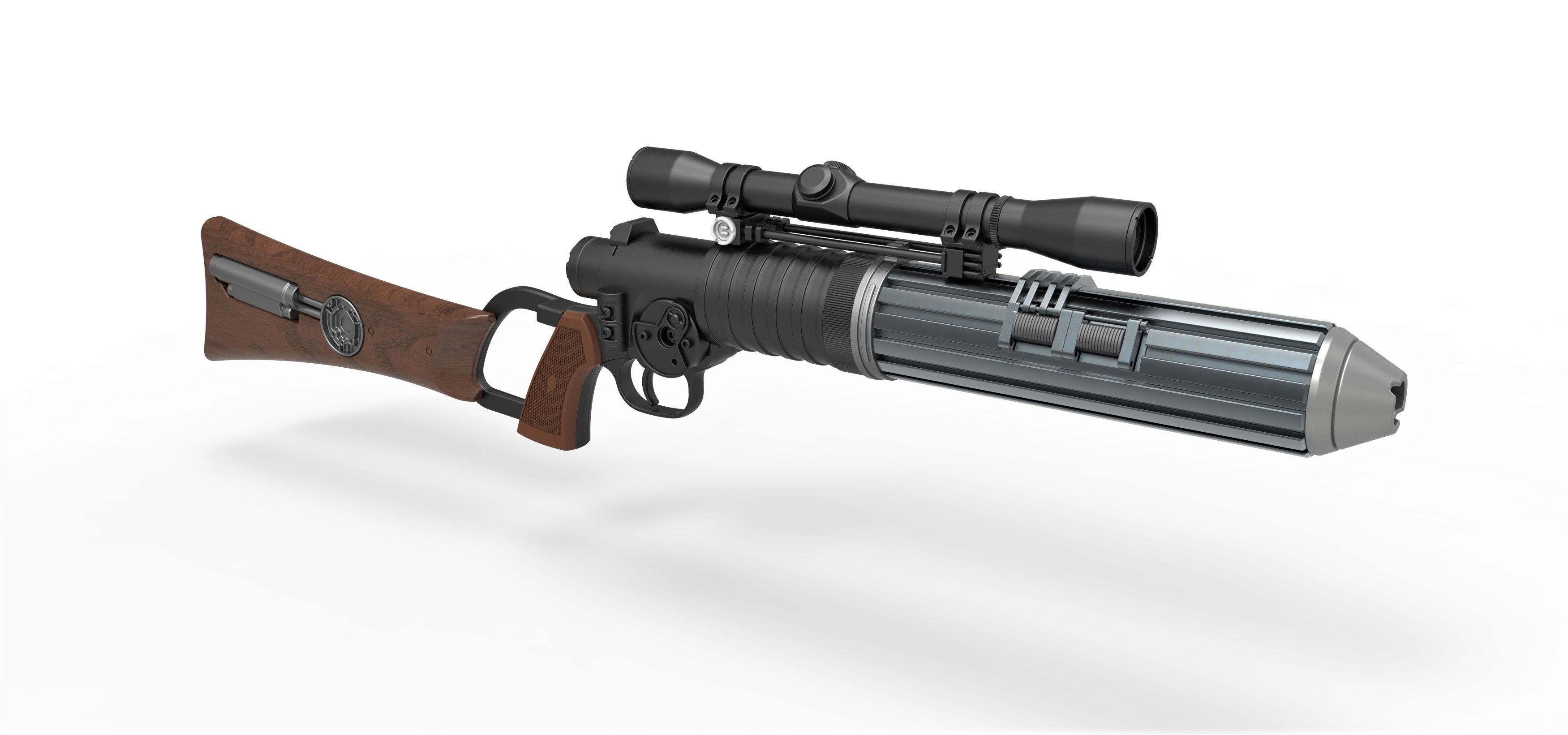 Boba Fett blaster carbine from The Mandalorian TV series 3D model ...