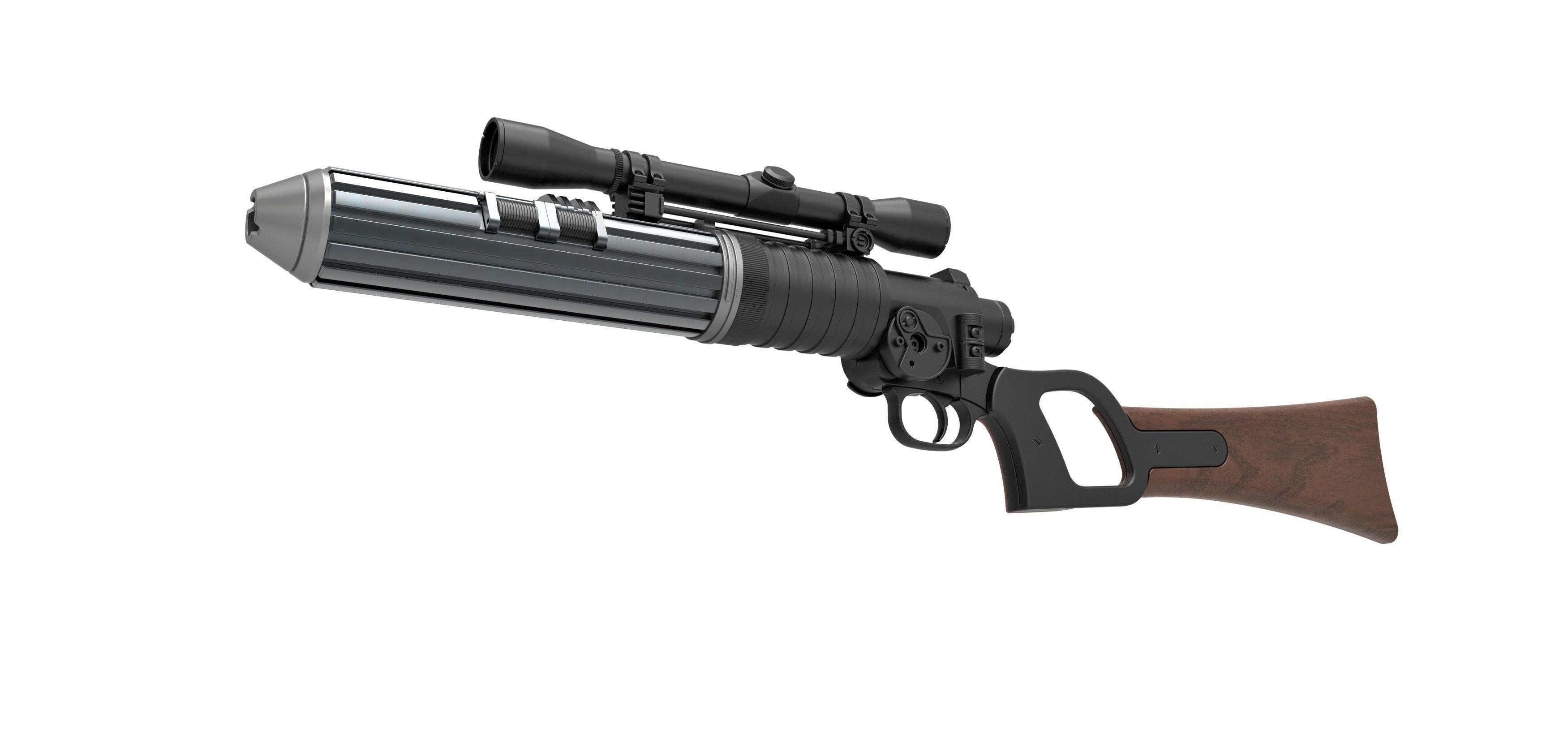 Boba Fett blaster carbine from The Mandalorian TV series 3D model ...