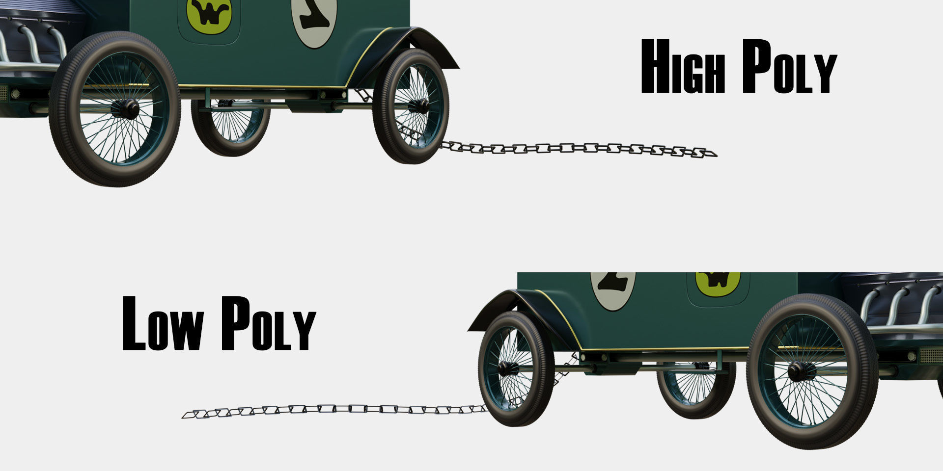 3D Model Collection Pack Plane Chains Models PBR VR / AR / low-poly ...