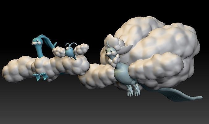 Pokemon Swablu Altaria Mega Evolution 3D model 3D printable | CGTrader