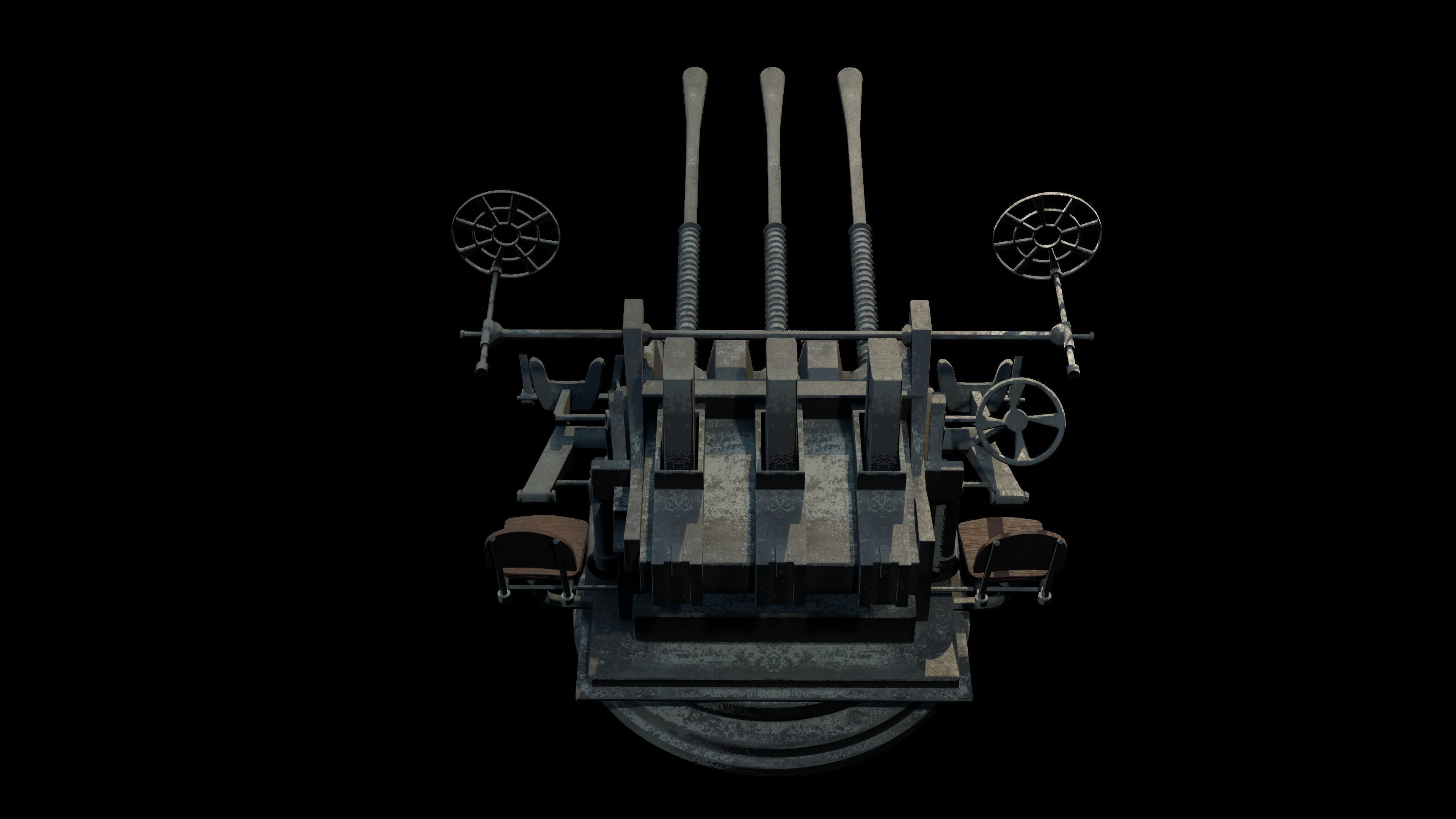 Type 96 25 mm AT-AA Gun 3D model | CGTrader