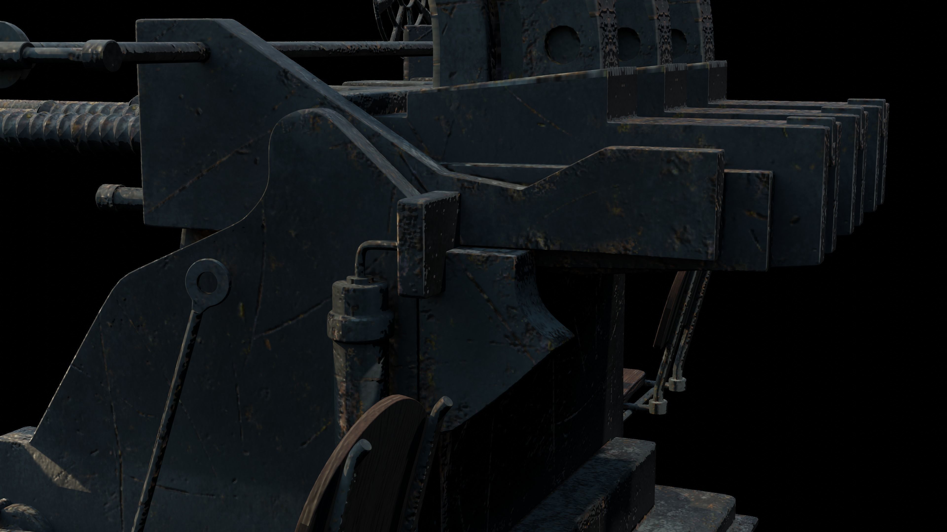 Type 96 25 mm AT-AA Gun 3D model | CGTrader