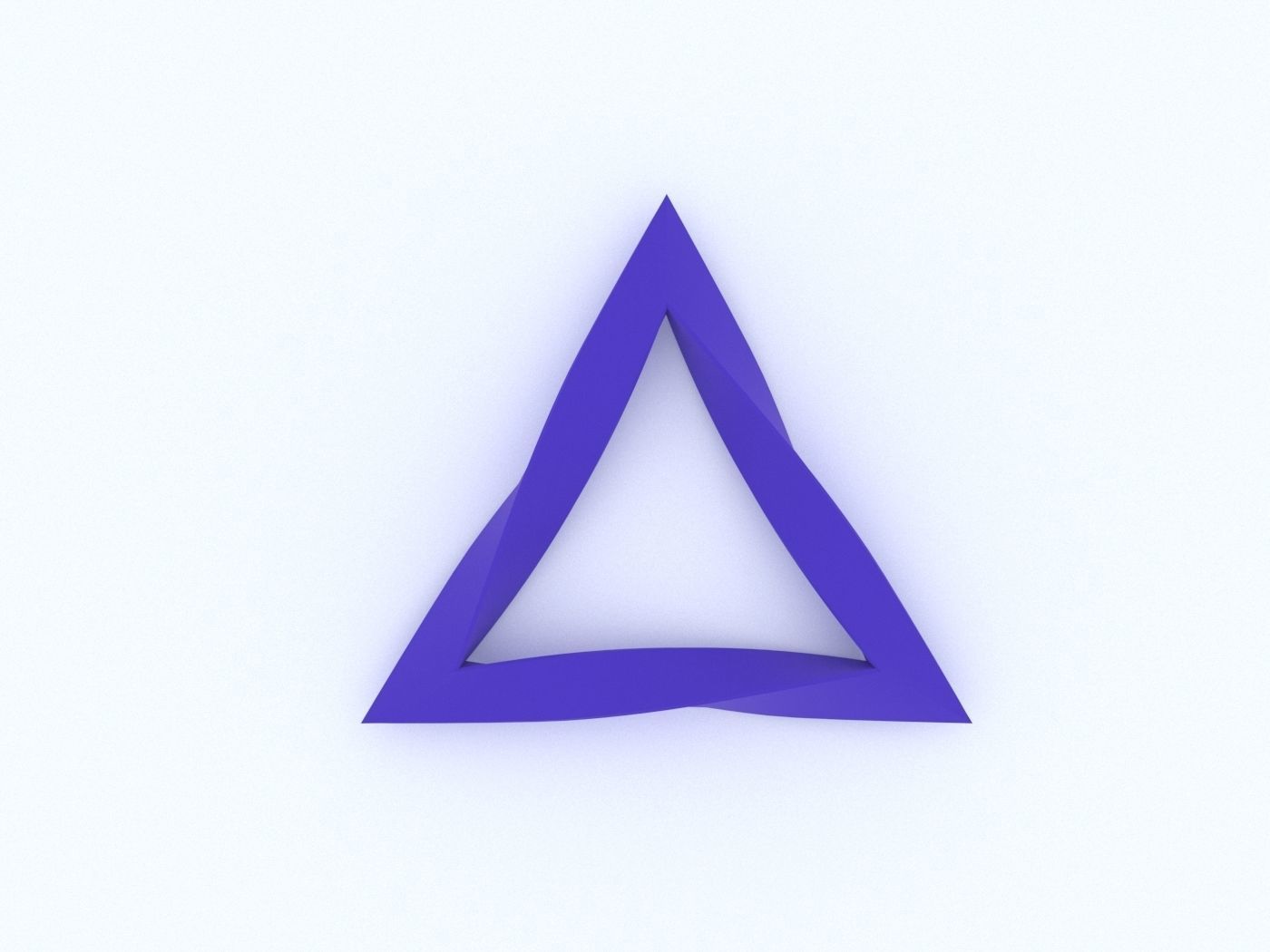 Twisted Triangle 3D model 3D printable | CGTrader