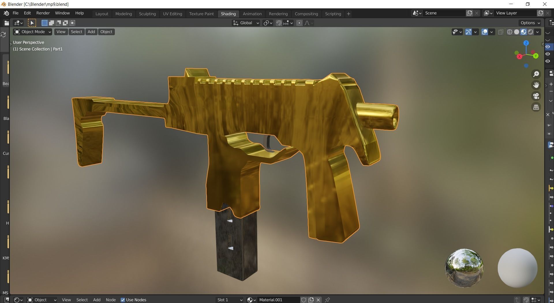 Custom SMG free 3D model | CGTrader