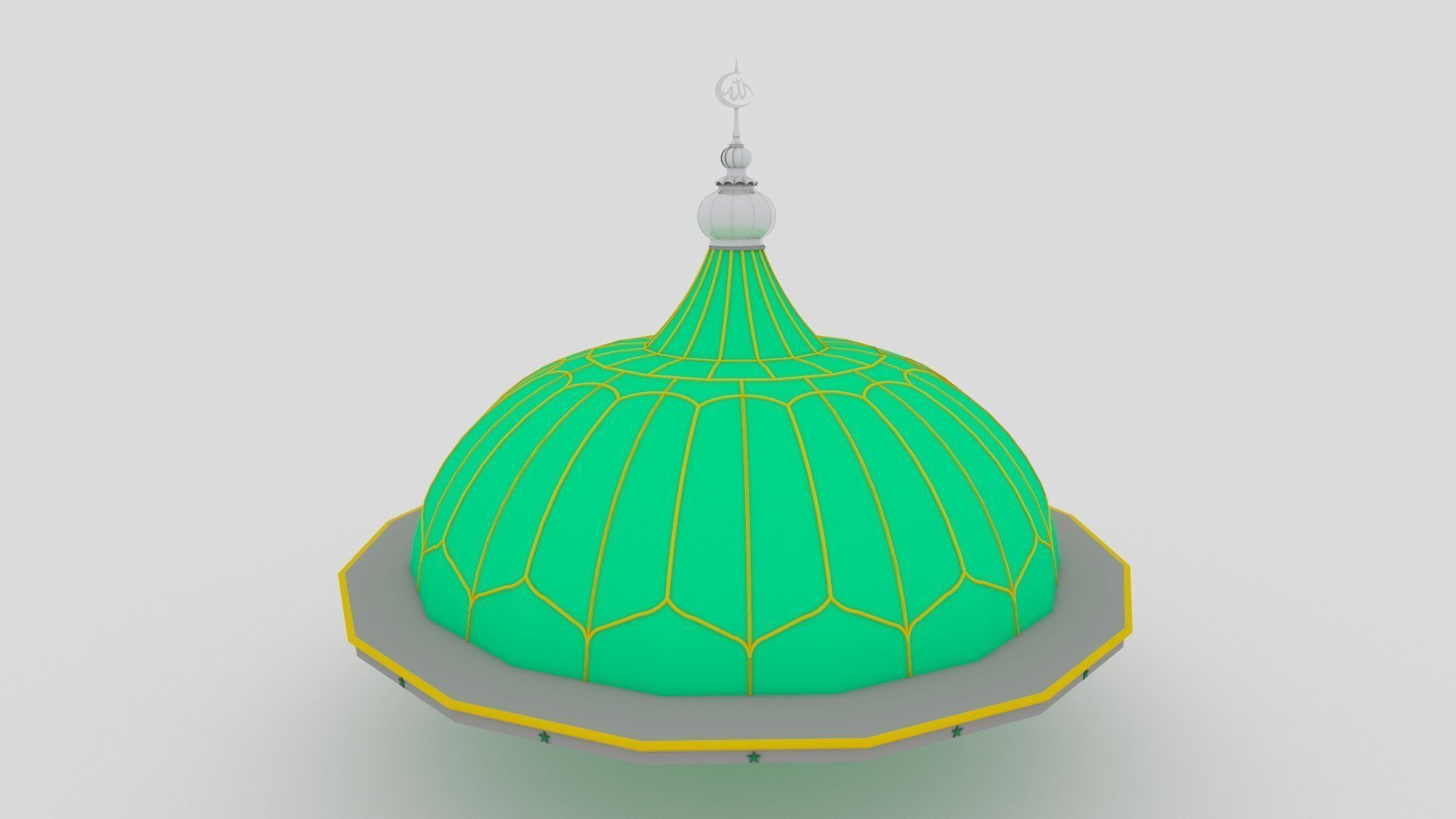3D model dome mosque VR / AR / low-poly | CGTrader