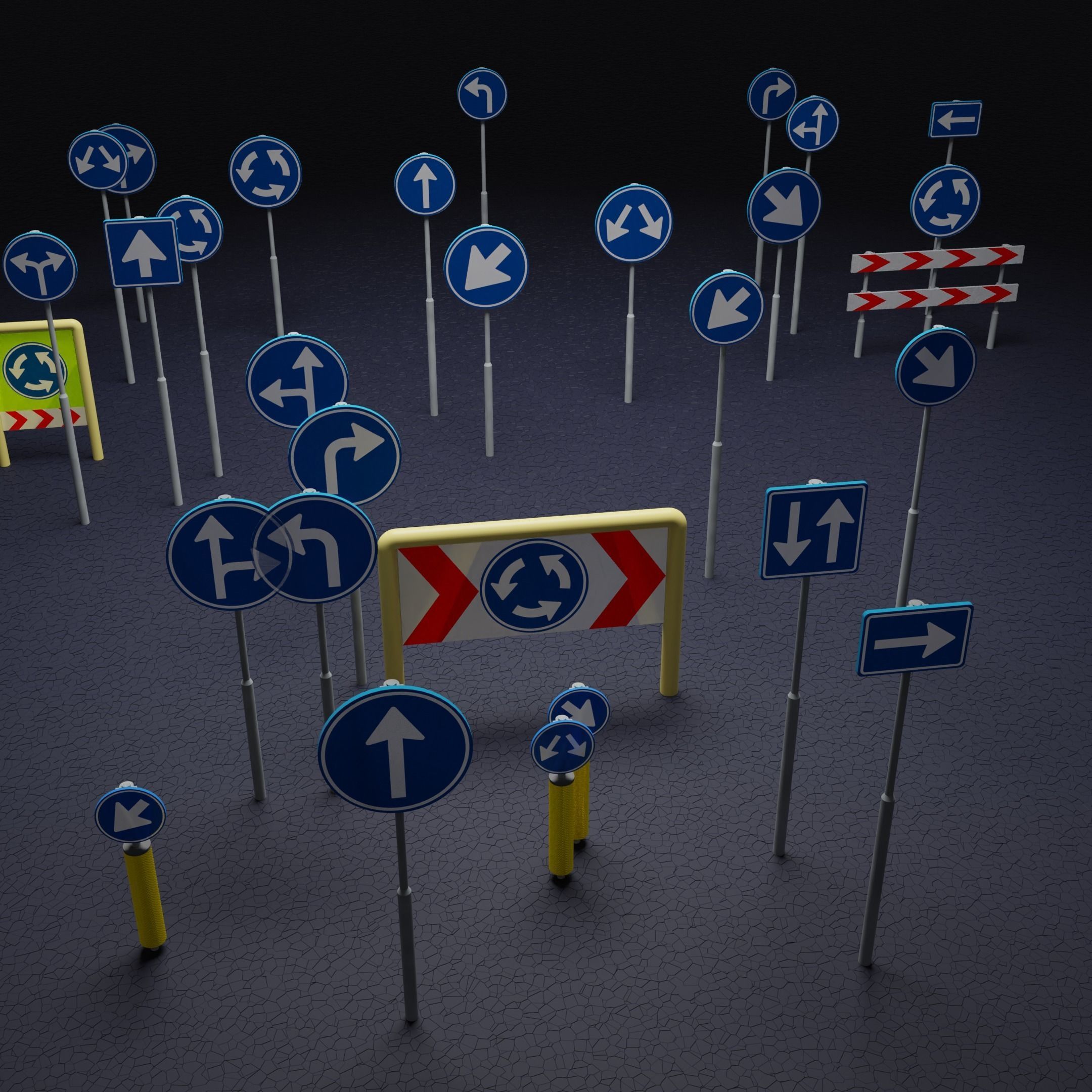 Traffic signs Dutch collection nederland verkeer borden 3D model | CGTrader