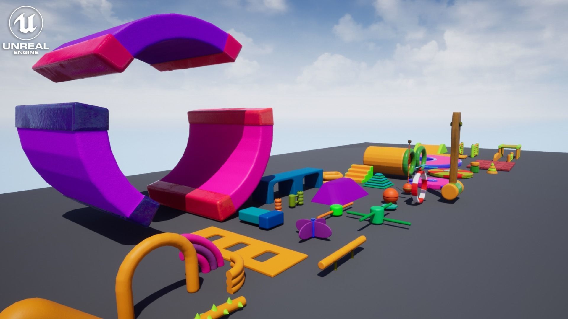 3D model Fun Obstacle Course Expansion For Unreal And Unity VR / AR ...