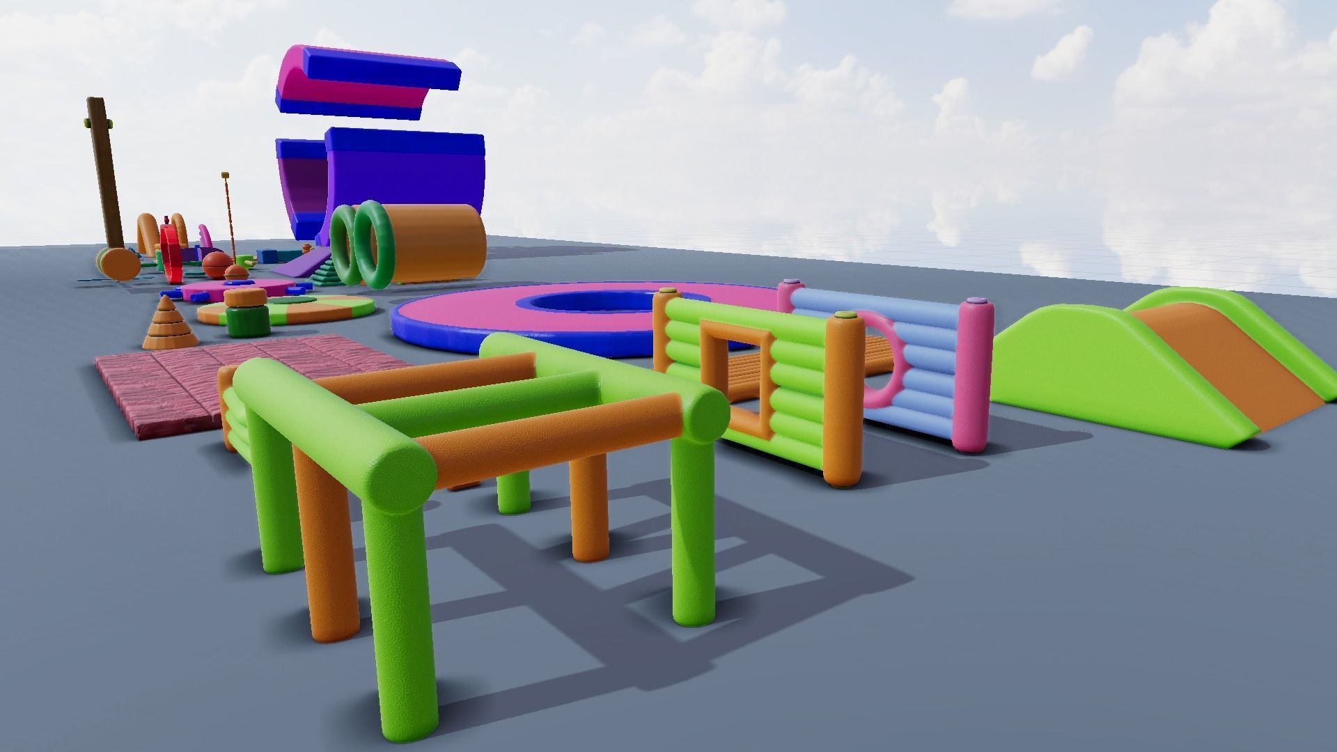 3D model Fun Obstacle Course Expansion For Unreal And Unity VR / AR ...