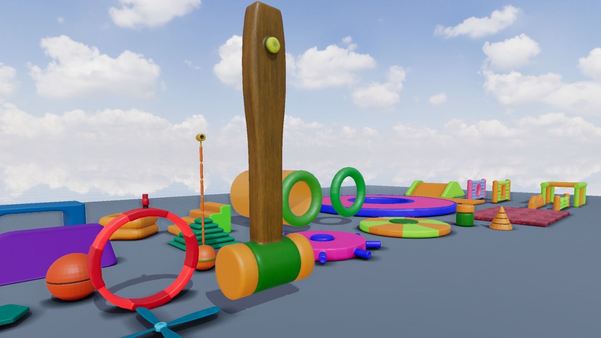 3D model Fun Obstacle Course Expansion For Unreal And Unity VR / AR ...