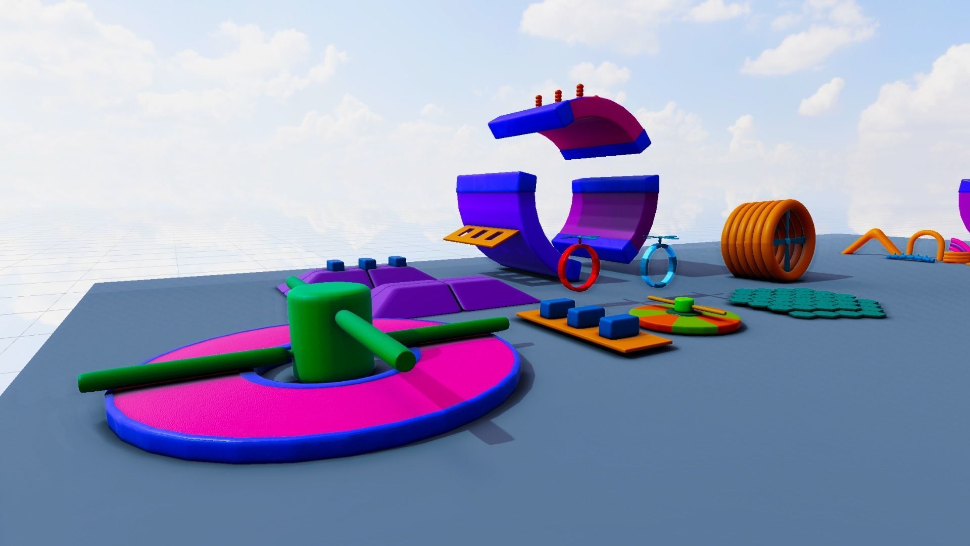 3D model Fun Obstacle Course Expansion For Unreal And Unity VR / AR ...