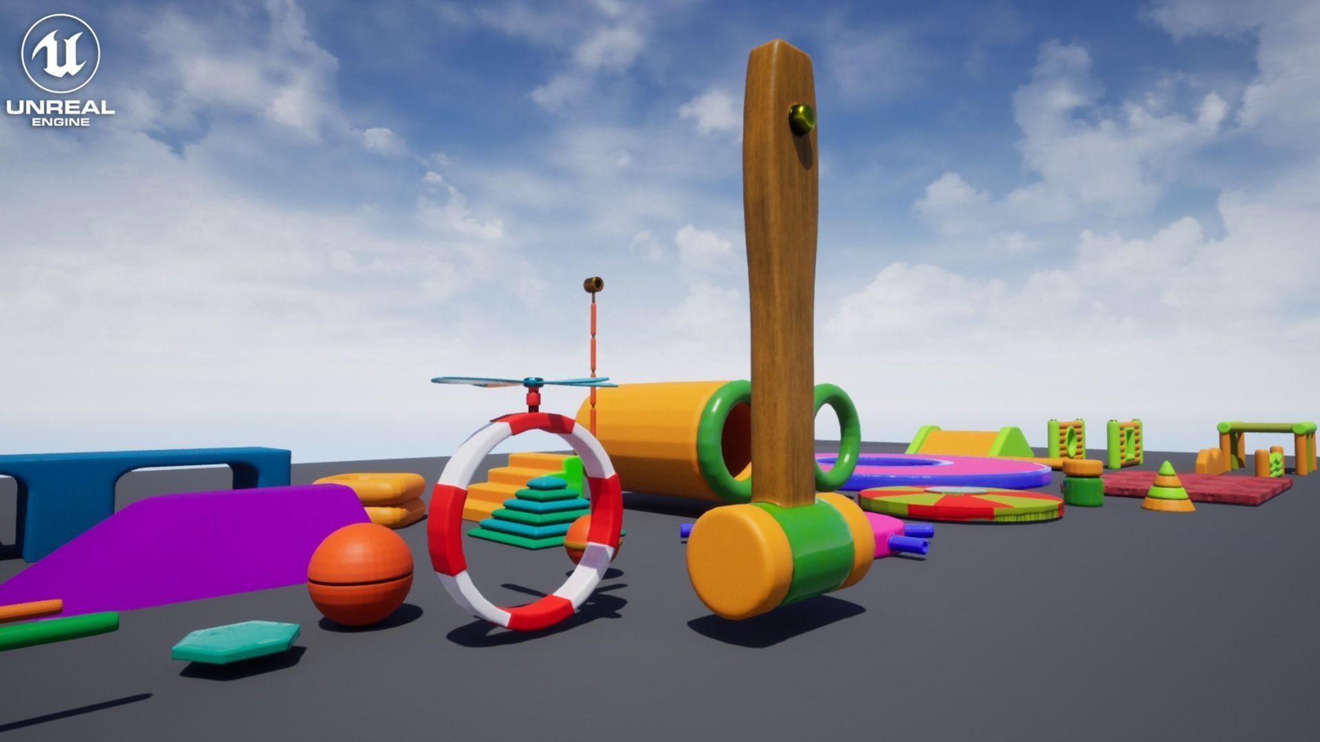 3D model Fun Obstacle Course Expansion For Unreal And Unity VR / AR ...