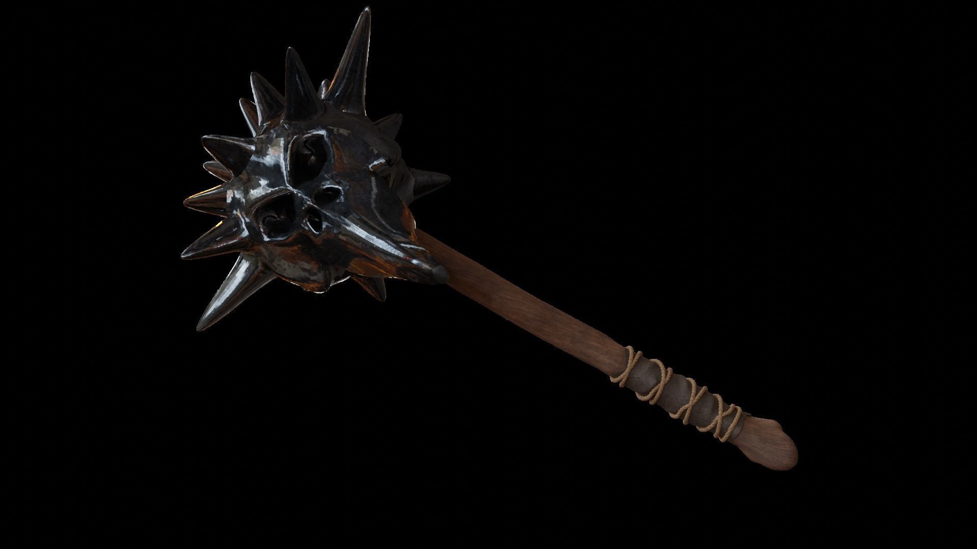 3D model 3D Bird Skull Mace model VR / AR / low-poly | CGTrader