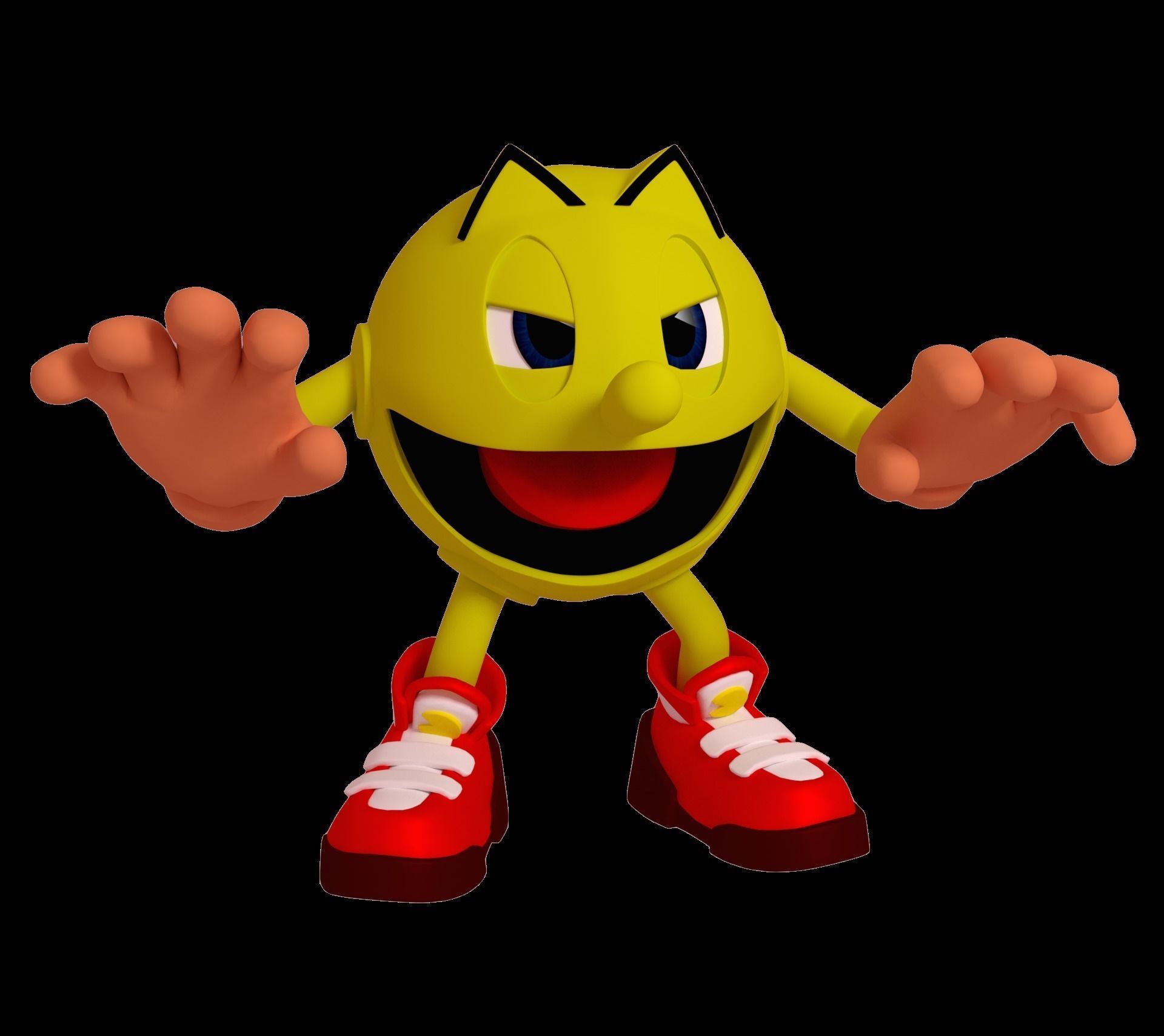 3D model Pac-Man Model VR / AR / low-poly | CGTrader