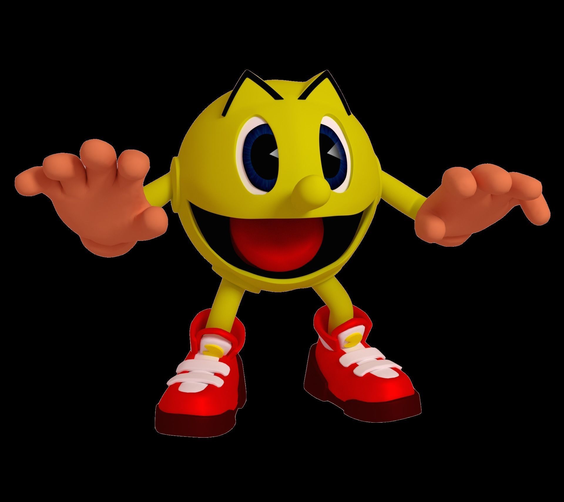 3D model Pac-Man Model VR / AR / low-poly | CGTrader