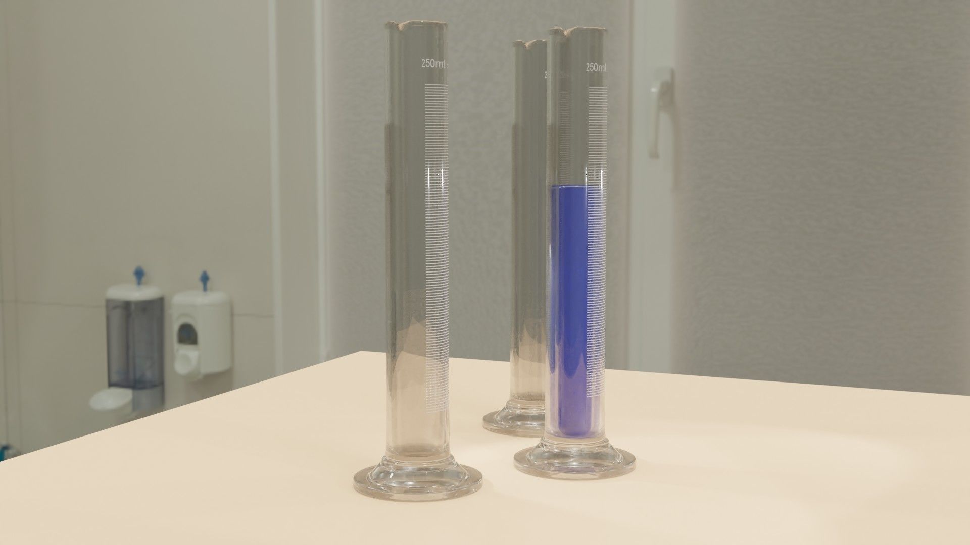 Laboratory Graduated cylinder with liquid 3D model | CGTrader