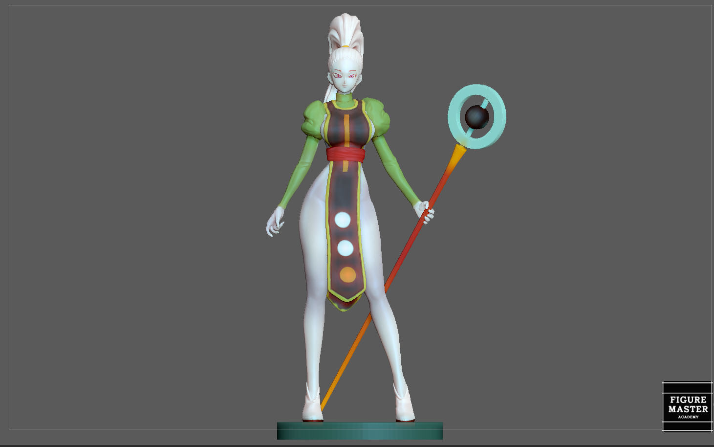 VADOS STATUE DRAGONBALL GIRL PRETTY ANIME 3D model 3D printable | CGTrader