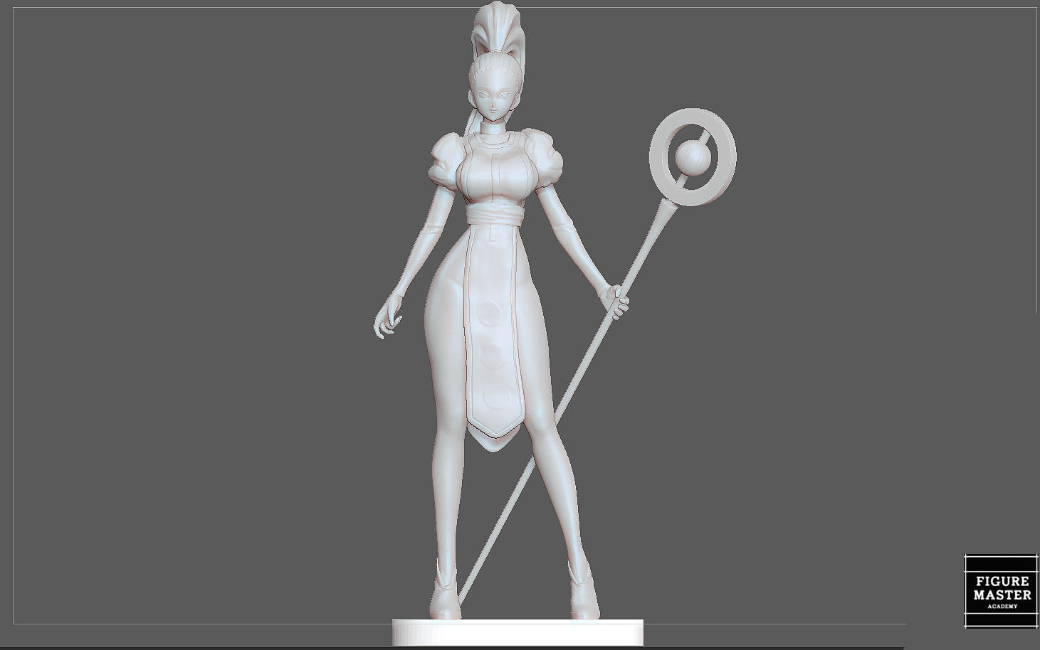 VADOS STATUE DRAGONBALL GIRL PRETTY ANIME 3D model 3D printable | CGTrader