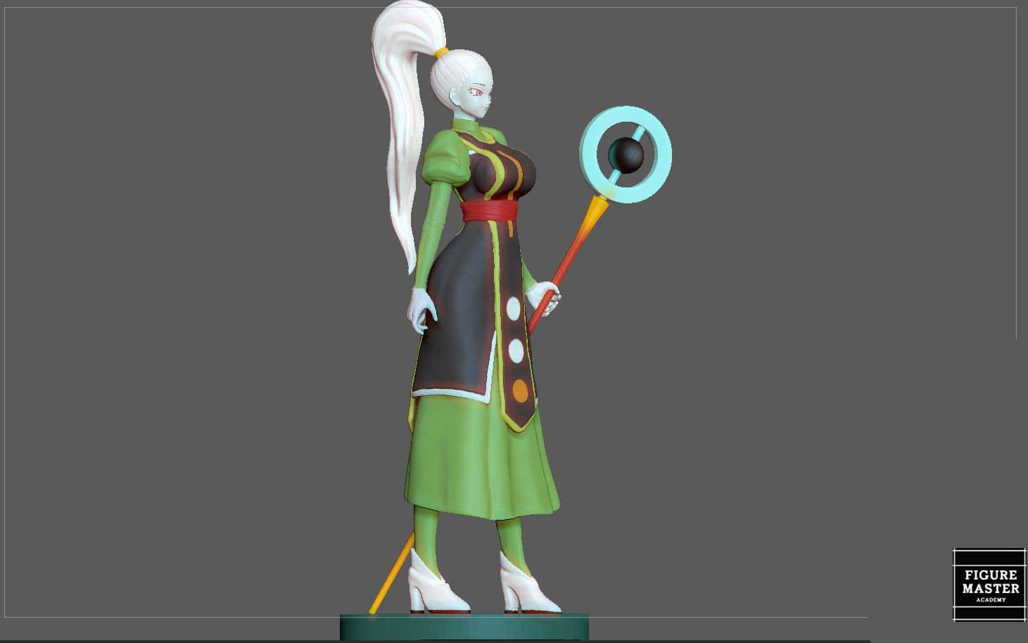 VADOS STATUE DRAGONBALL GIRL PRETTY ANIME 3D model 3D printable | CGTrader