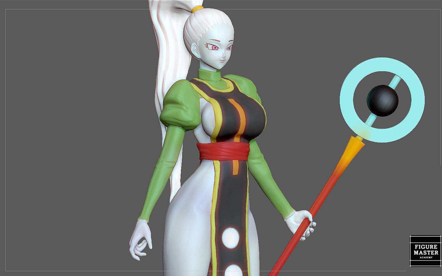 VADOS STATUE DRAGONBALL GIRL PRETTY ANIME 3D model 3D printable | CGTrader