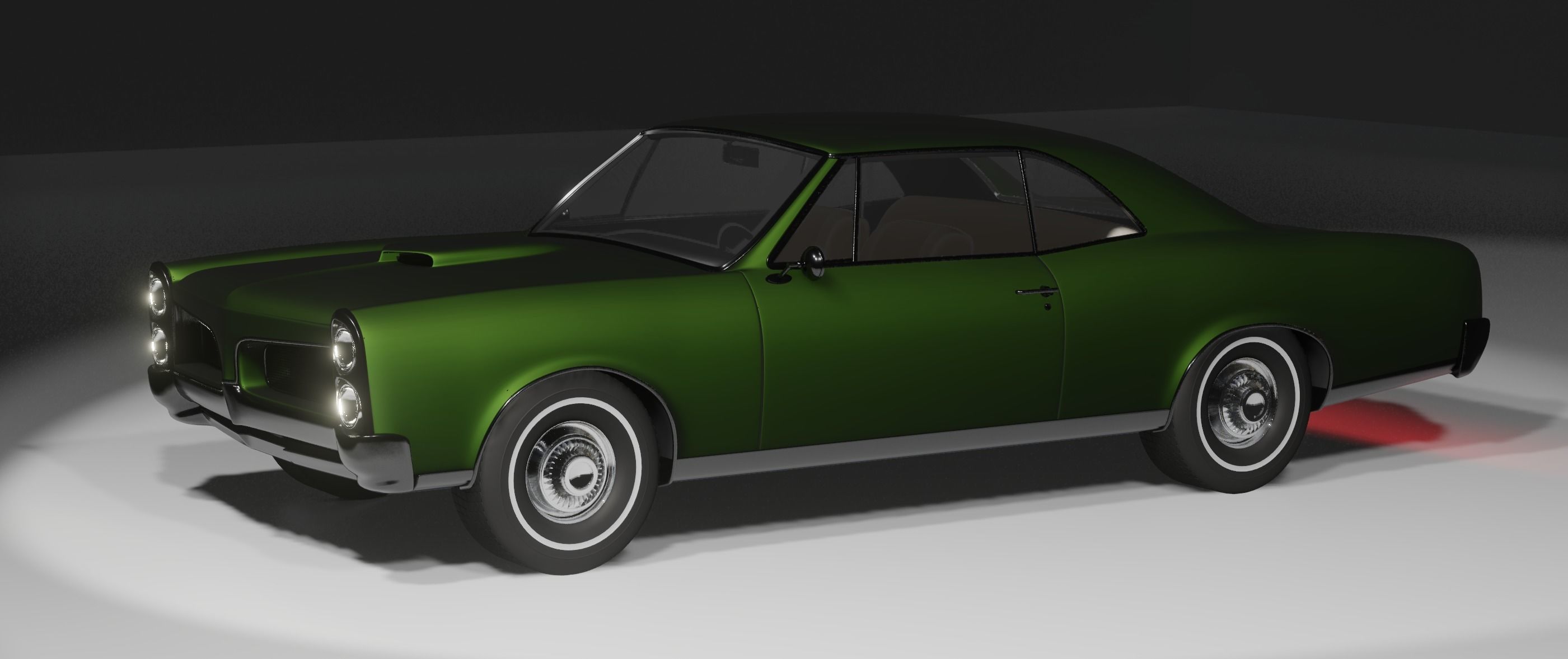Muscle Car Late 1960s Era 3D model | CGTrader