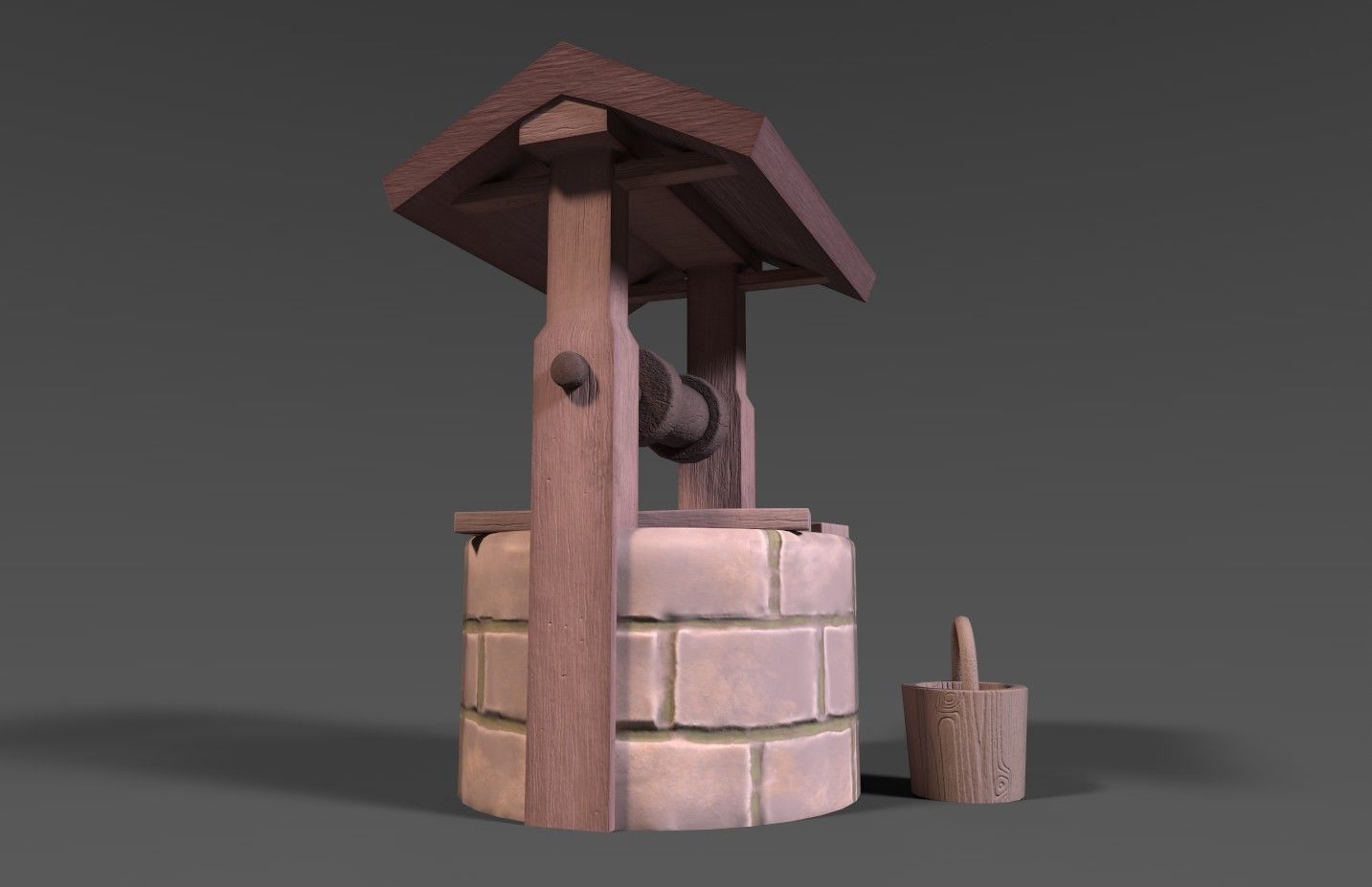 3D model Baked low-poly well VR / AR / low-poly | CGTrader