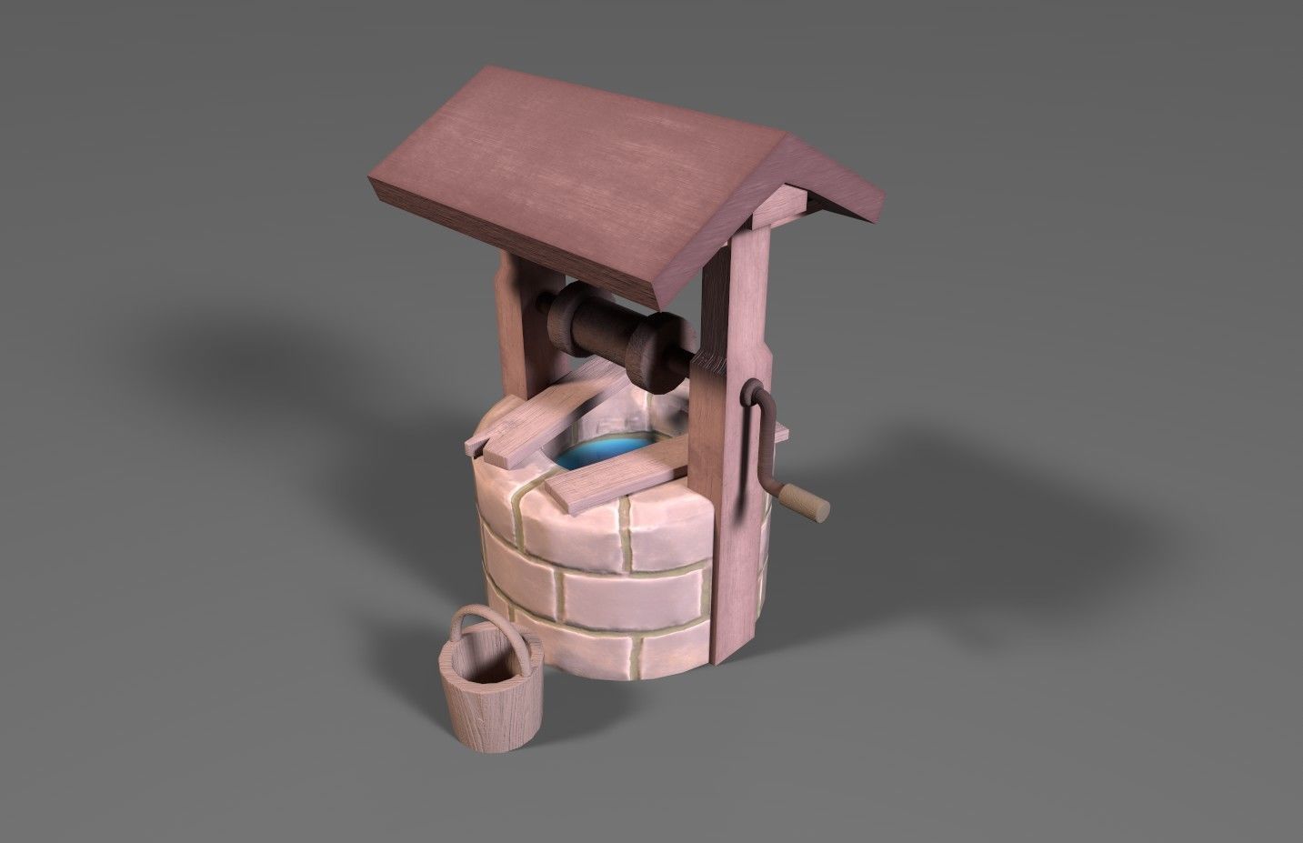 3D model Baked low-poly well VR / AR / low-poly | CGTrader