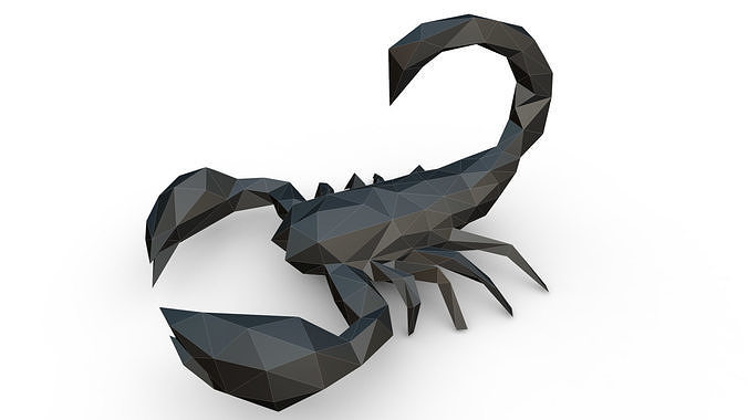 scorpion low poly 3D model 3D printable | CGTrader