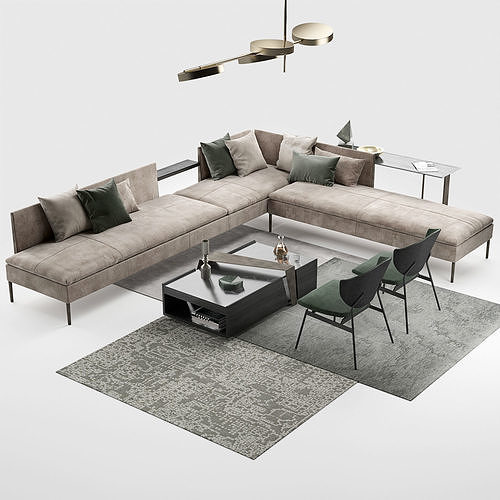 Shake Boston Set 3D model | CGTrader