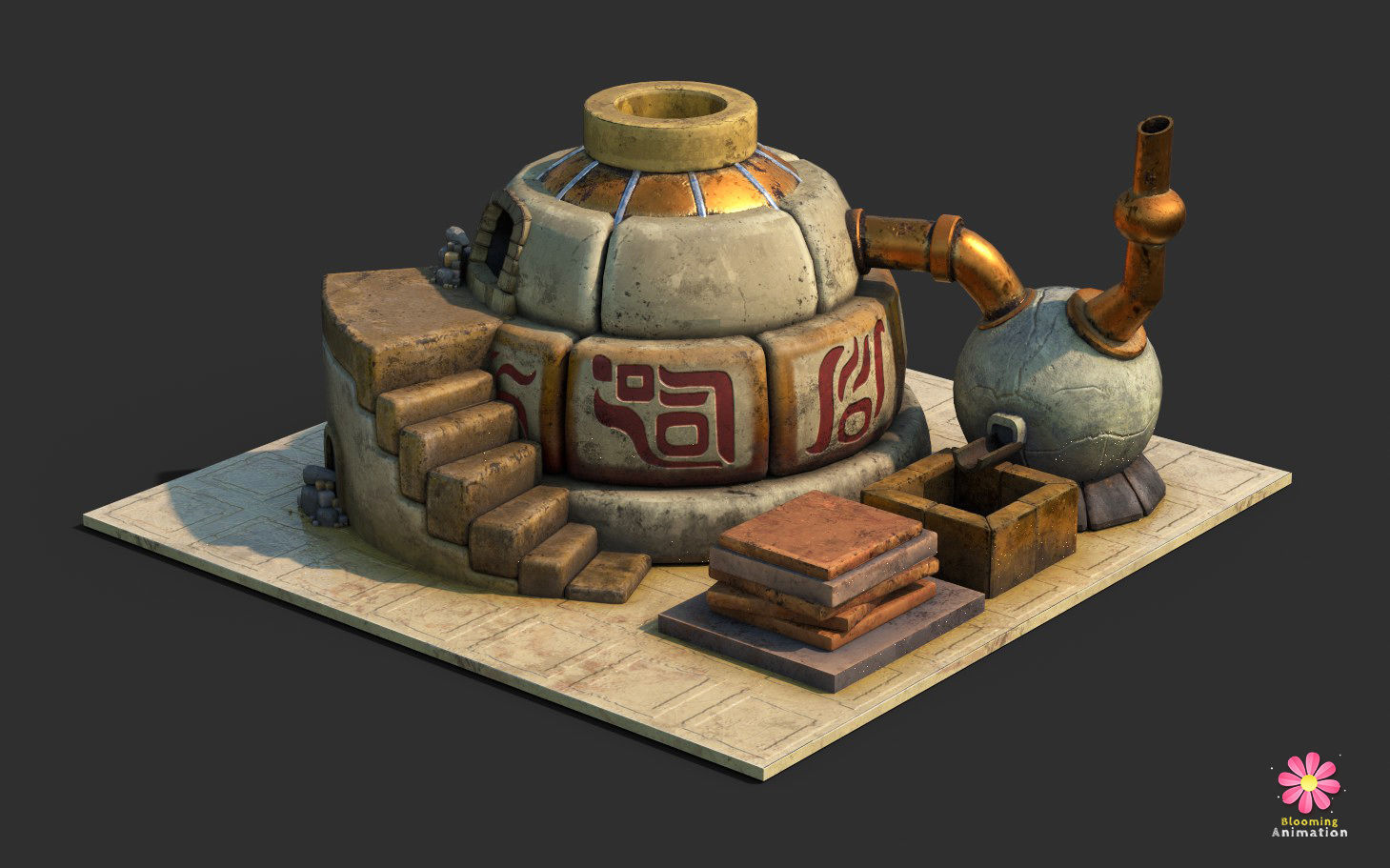 3D model Medieval Iron Smelter VR / AR / low-poly | CGTrader