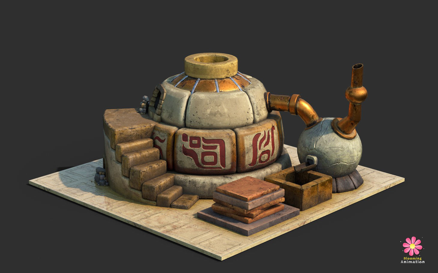 3D model Medieval Iron Smelter VR / AR / low-poly | CGTrader