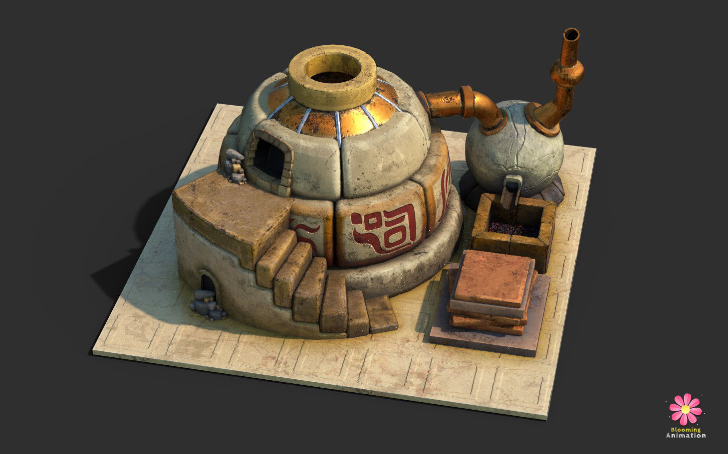 3D model Medieval Iron Smelter VR / AR / low-poly | CGTrader