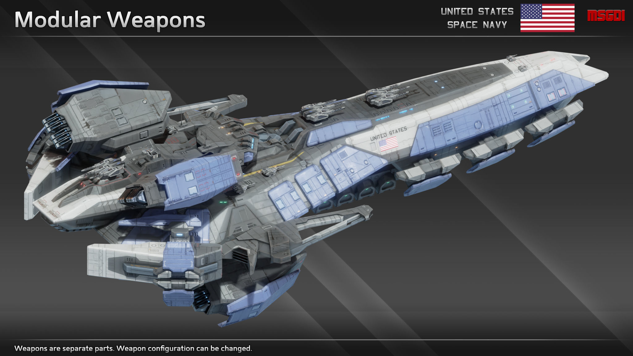 3D model USSN Arizona Class Battleship VR / AR / low-poly | CGTrader