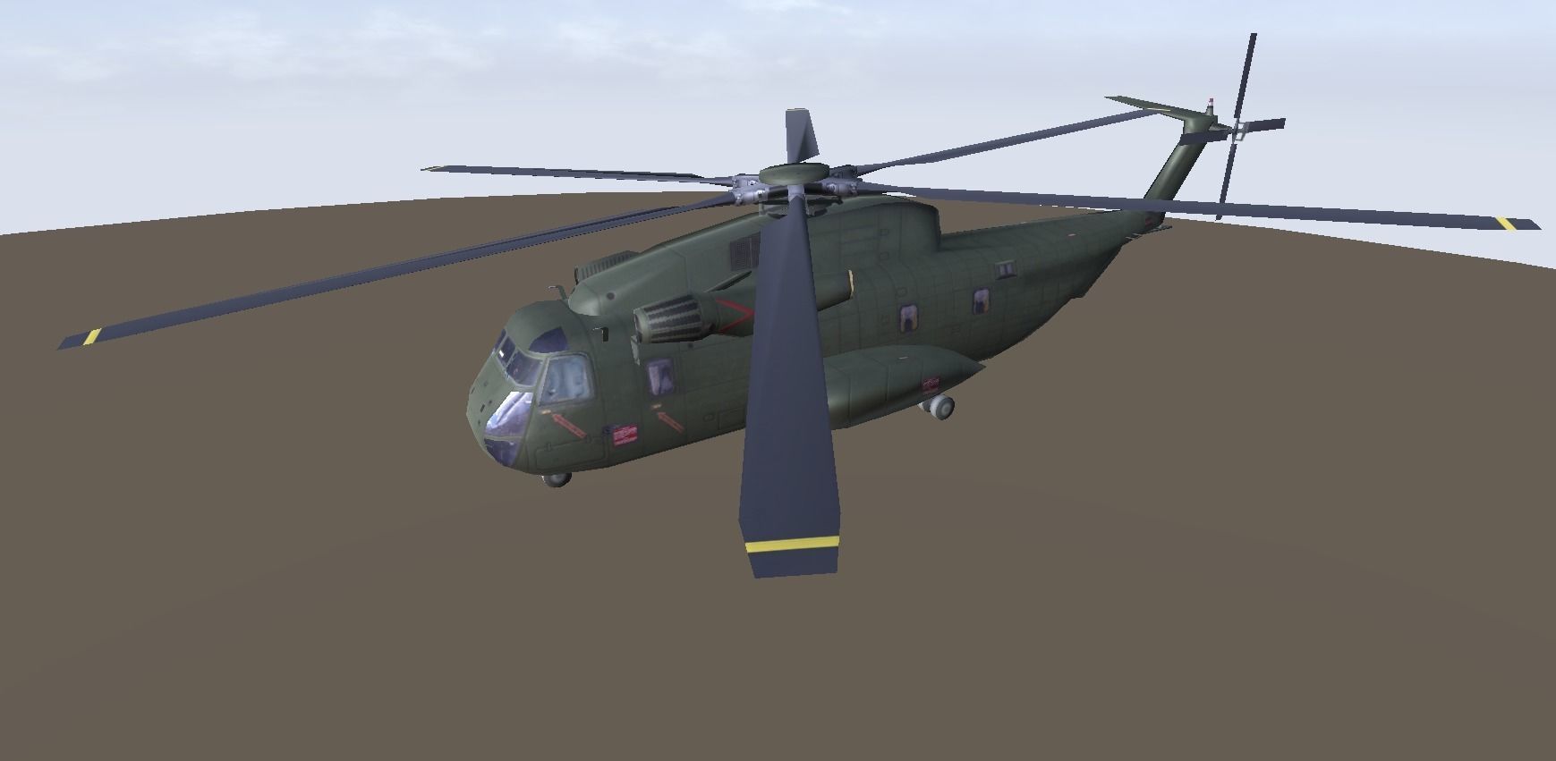 3D model CH 53 Sea Stallion Sikorsky S-65 Helicopter 3d model VR / AR ...