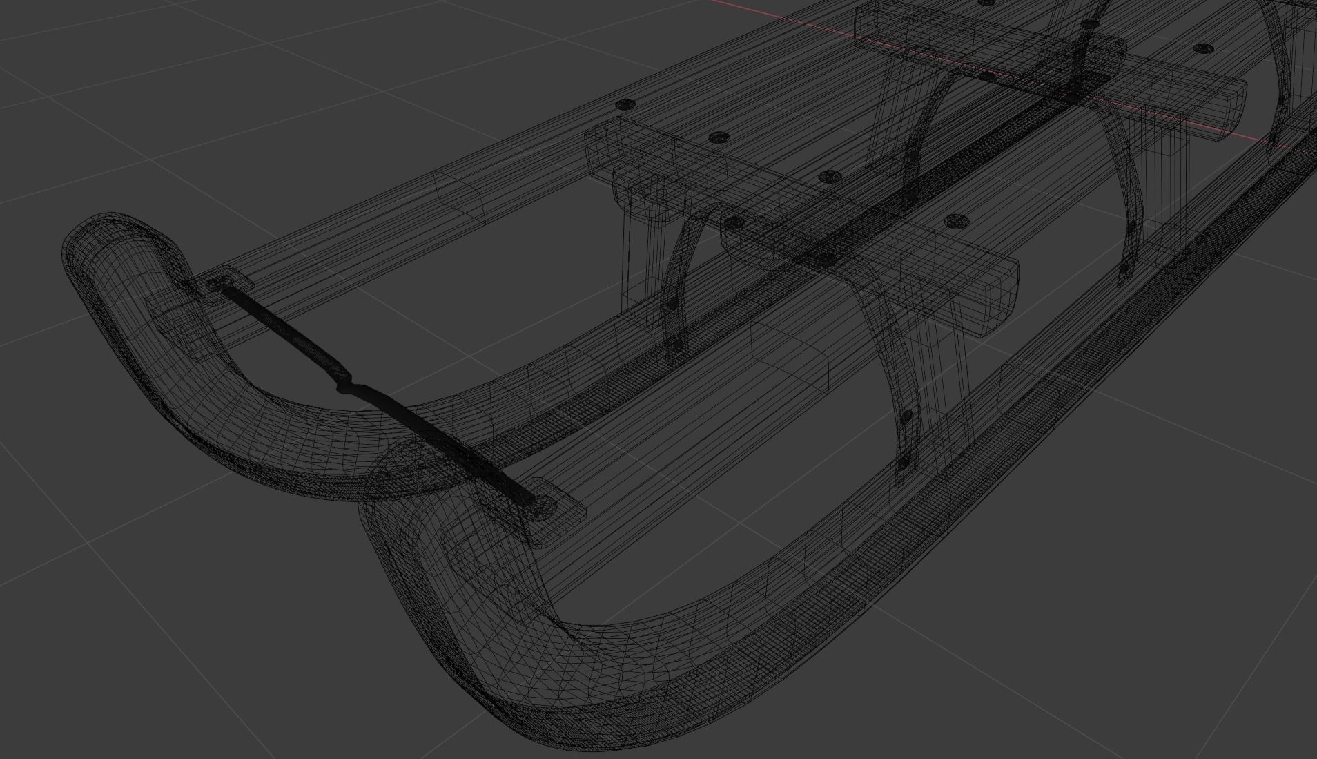 Winter Sled free 3D model | CGTrader