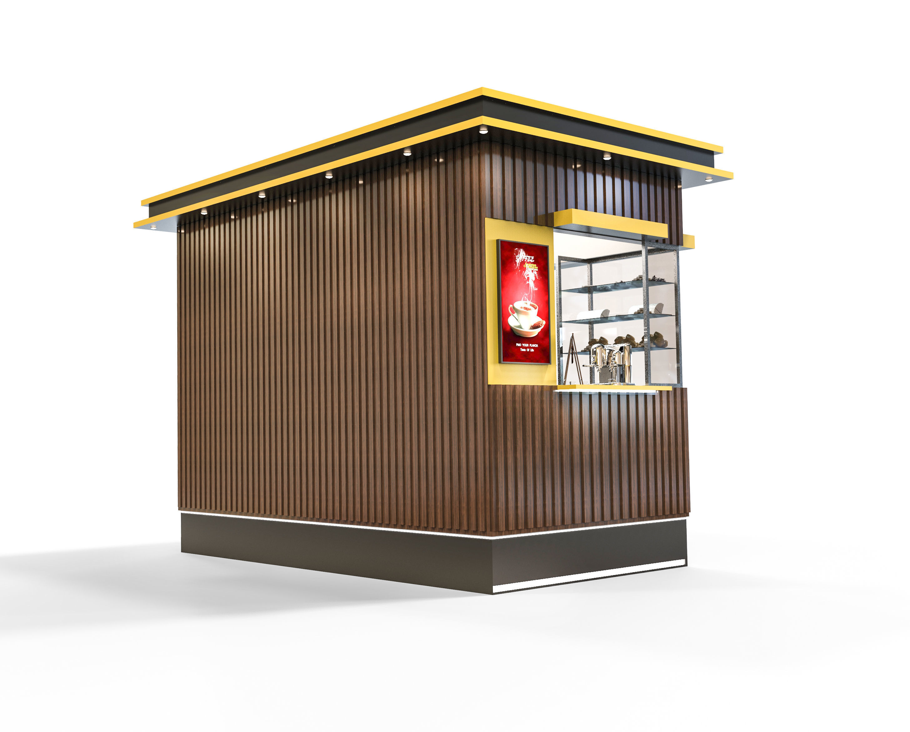 3D model Snack Bar VR / AR / low-poly | CGTrader