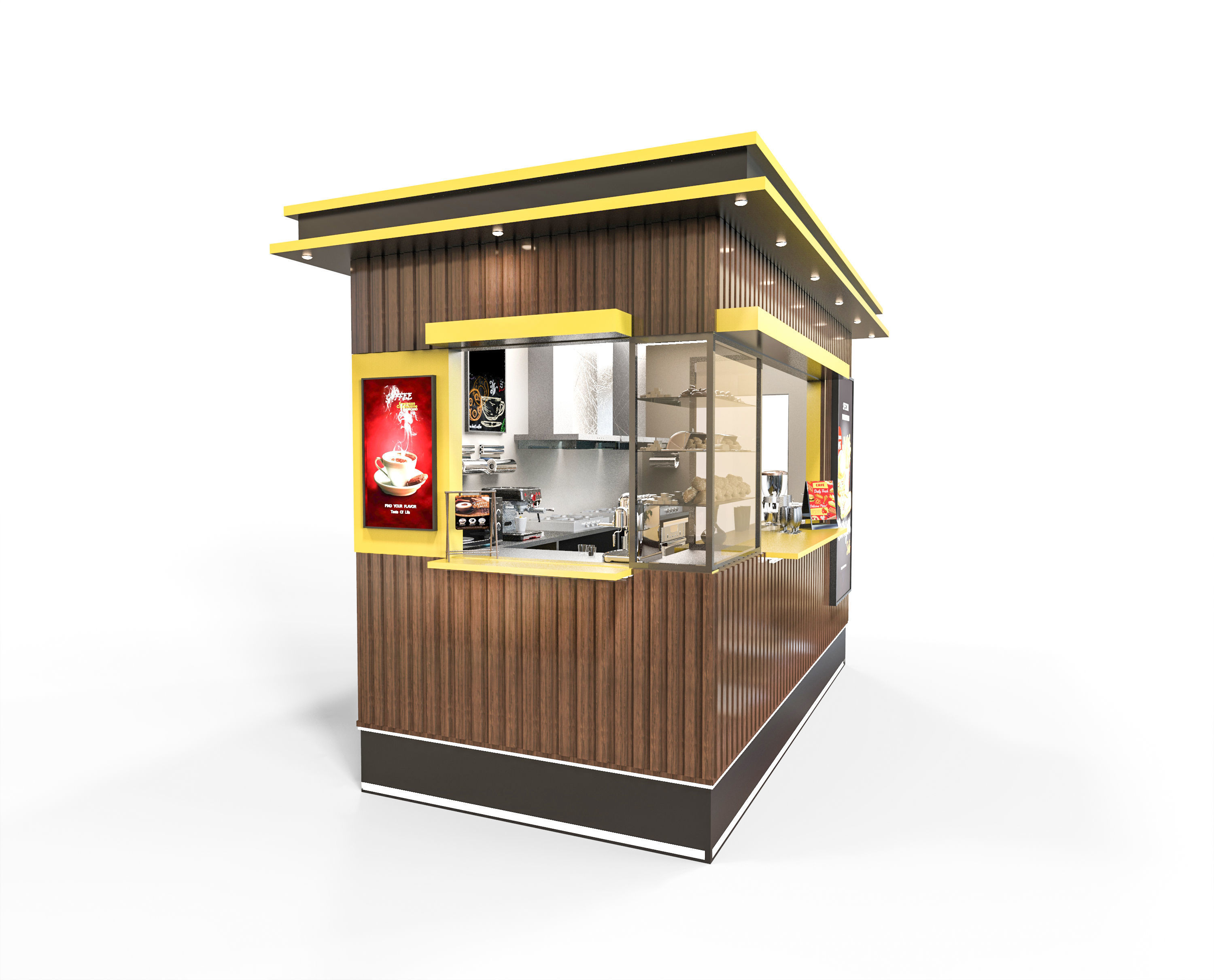 3D model Snack Bar VR / AR / low-poly | CGTrader