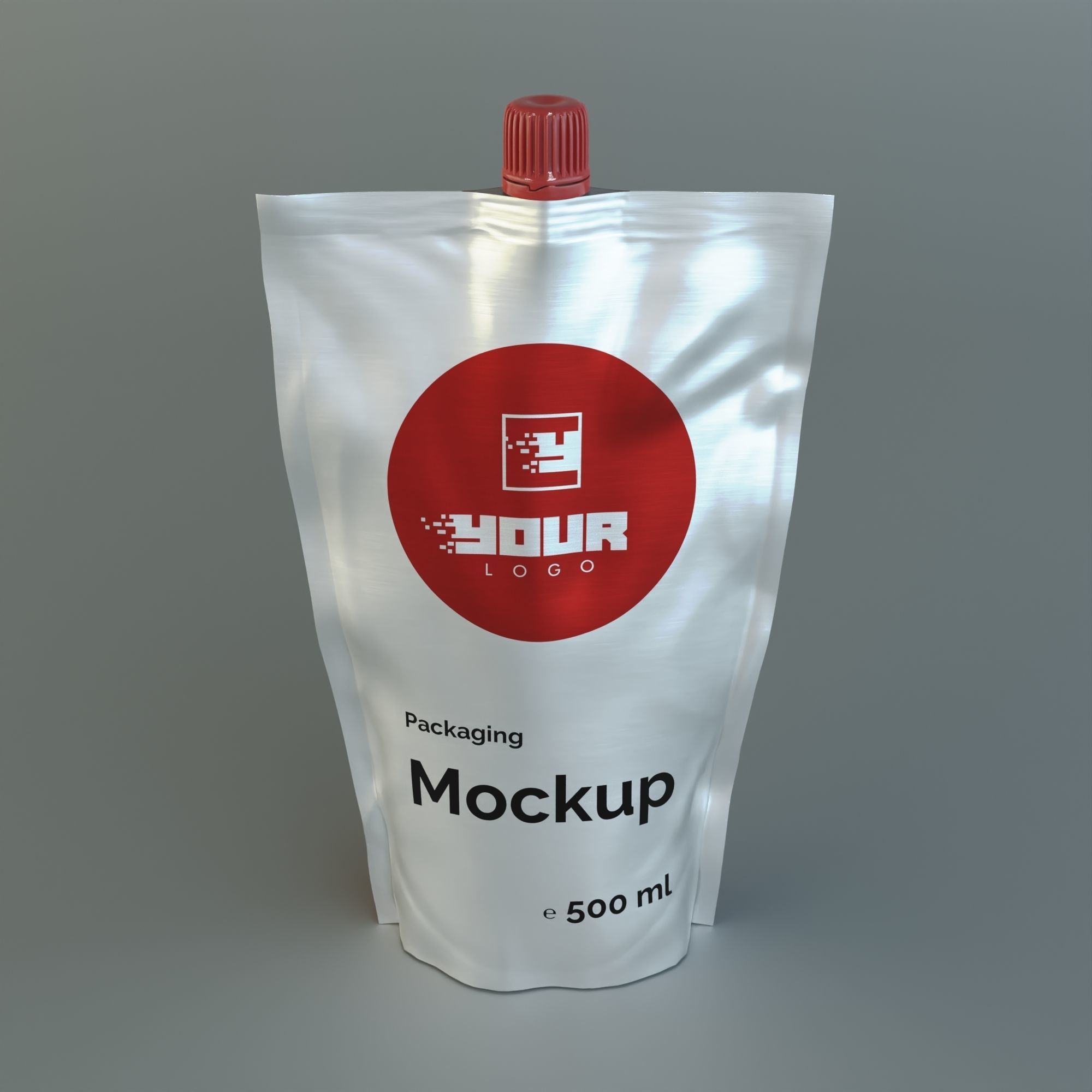 Flexible packaging Doy-Pack with dispenser and cap 3D model | CGTrader